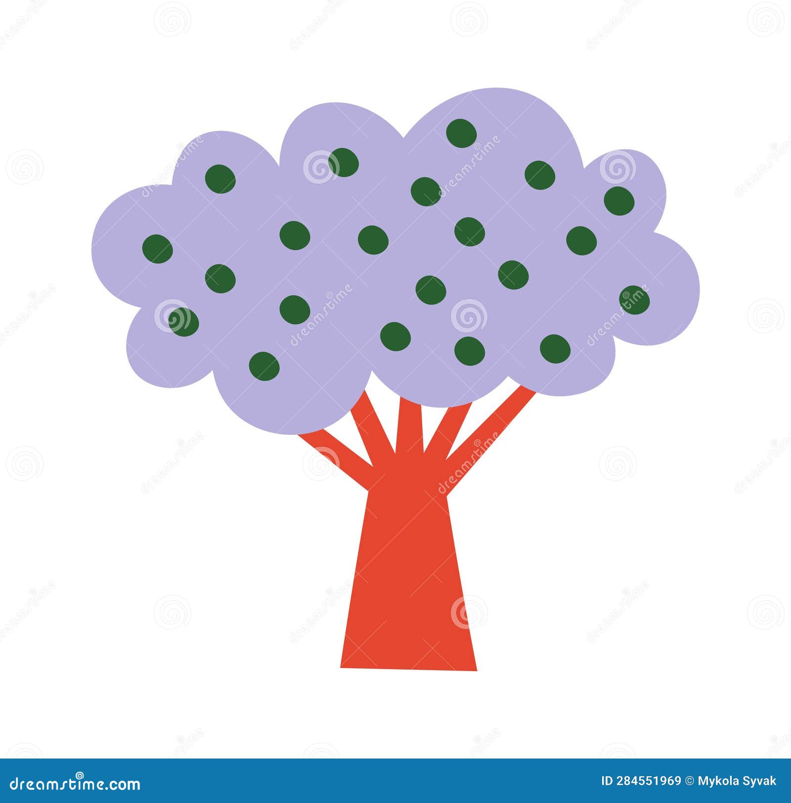 Tree Abstract Plant stock vector. Illustration of garden - 284551969