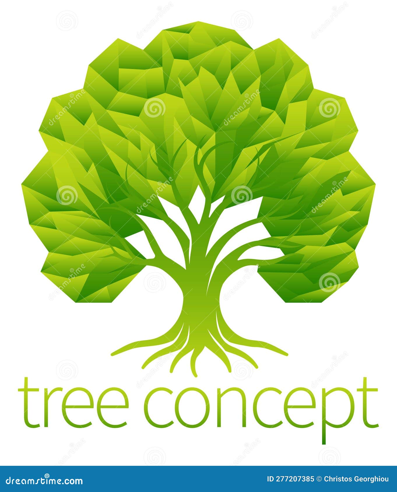 Tree Abstract Stylised Concept Design Icon Stock Vector - Illustration ...