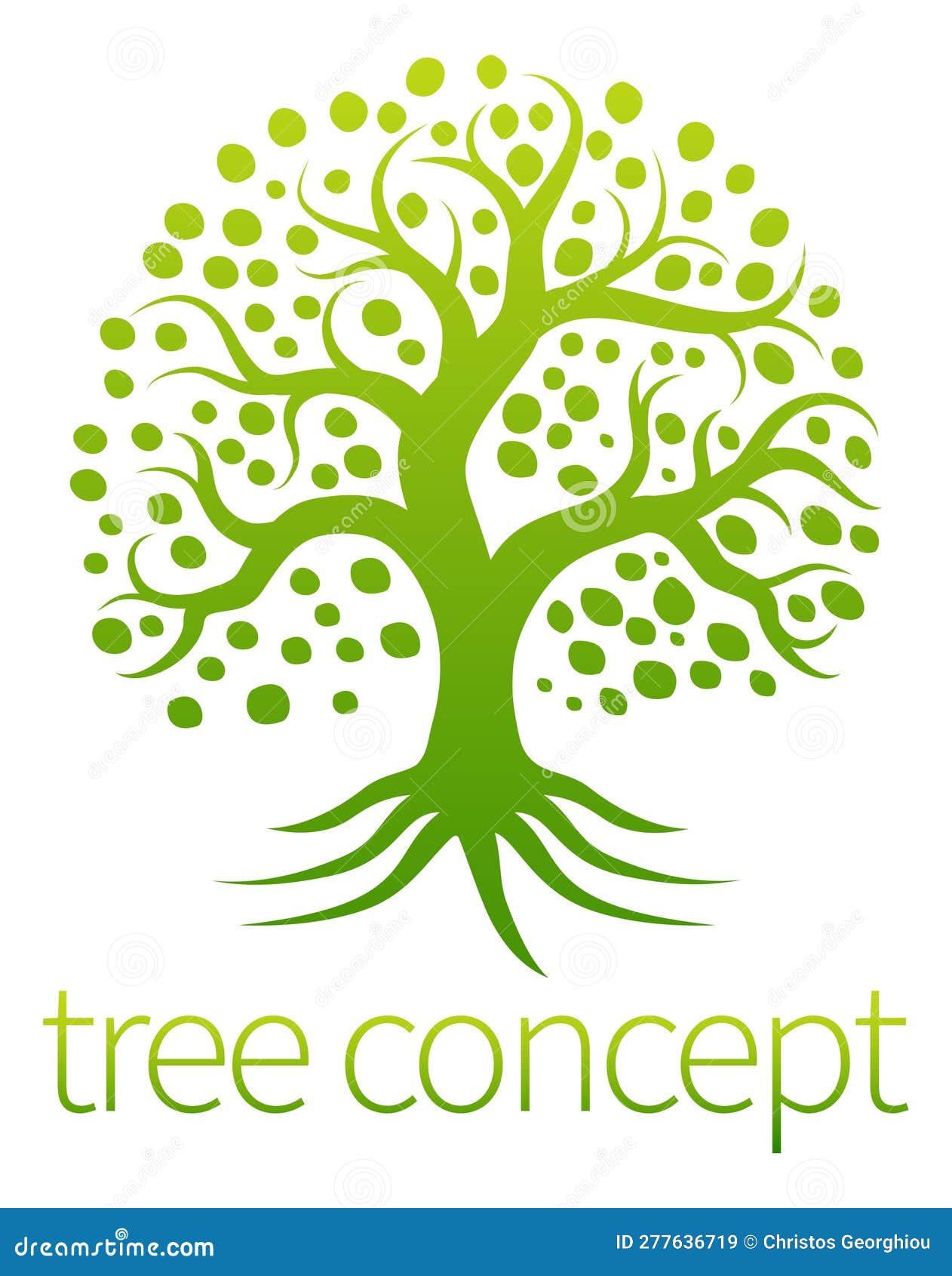 Tree Abstract Stylised Concept Design Icon Stock Vector - Illustration ...