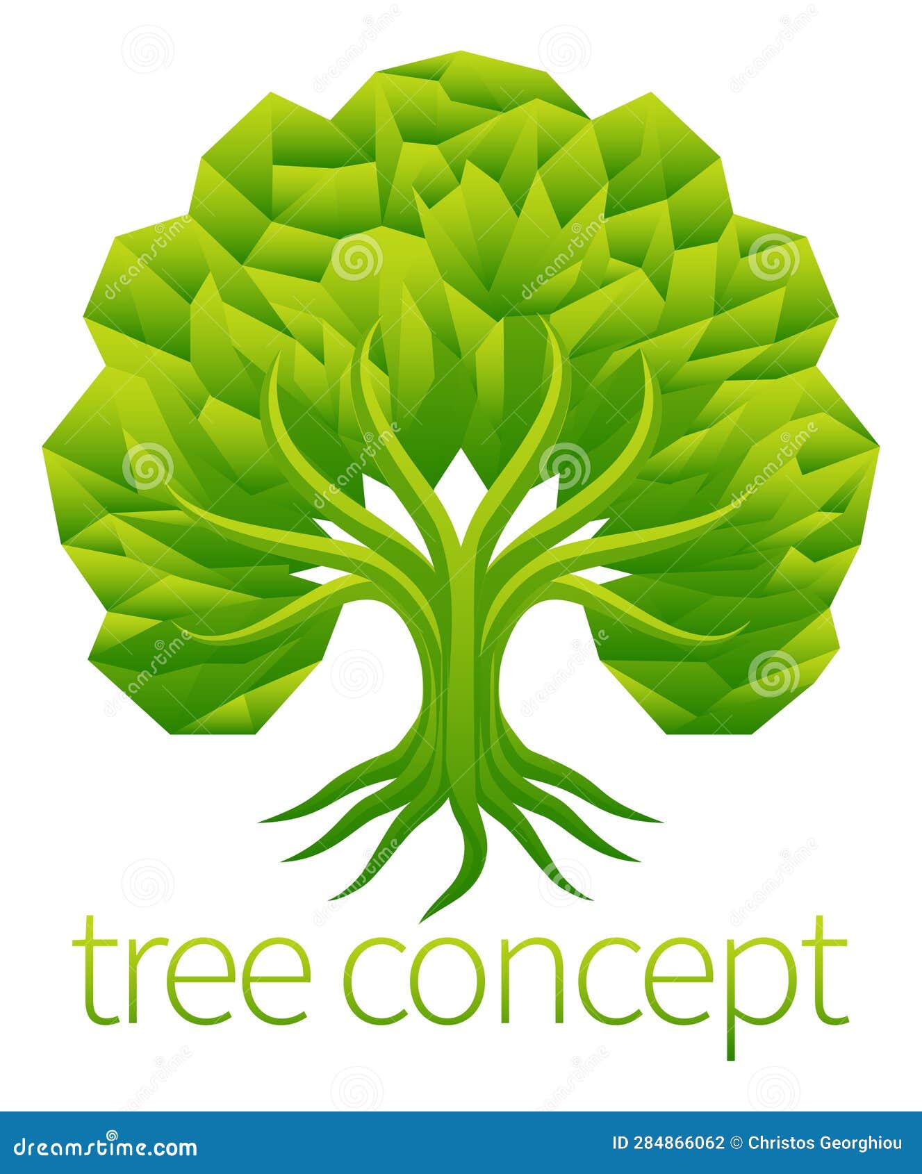 Tree Abstract Stylised Concept Design Icon Stock Vector - Illustration ...