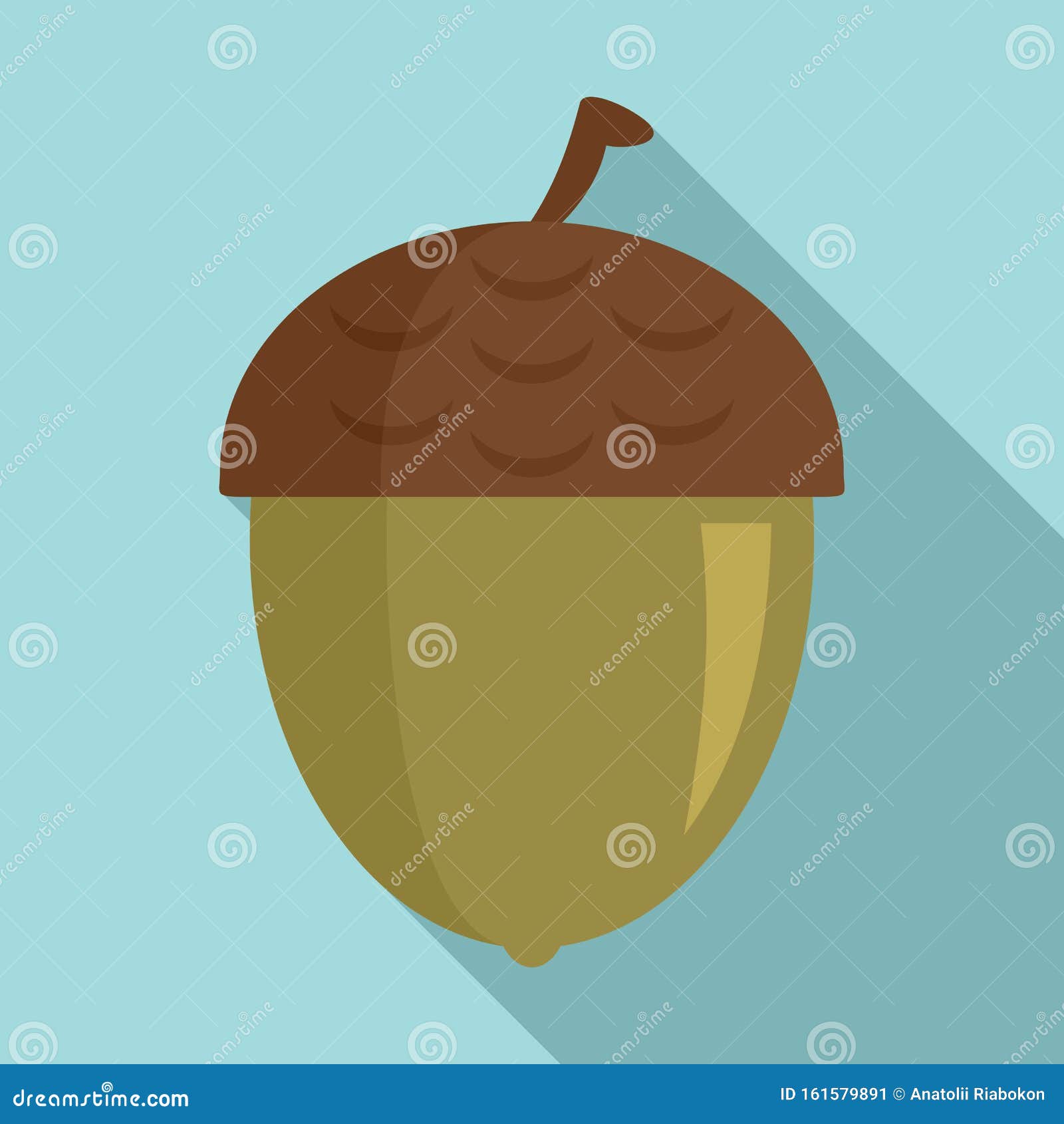 Oak Tree Acorn Logo Set, Oak Nut Icon Design, Oak Seed Symbol - Vector ...