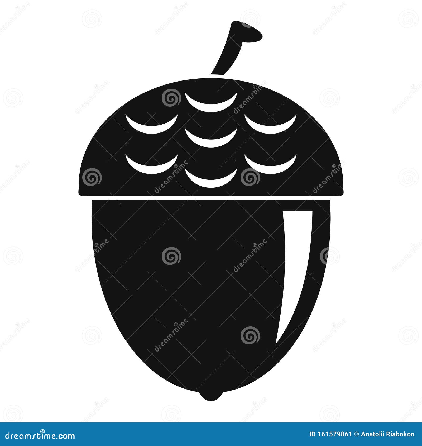 Oak Tree Acorn Logo Set, Oak Nut Icon Design, Oak Seed Symbol - Vector ...