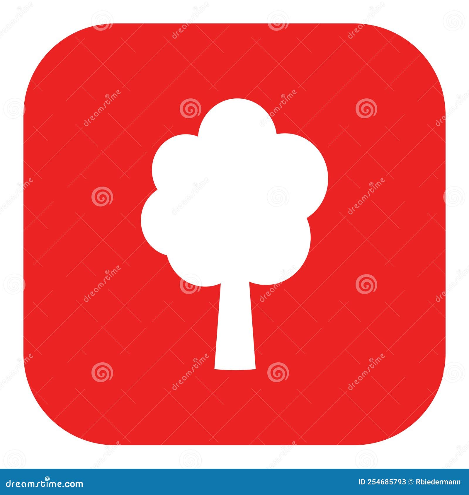 Tree and app icon stock vector. Illustration of deciduous - 254685793