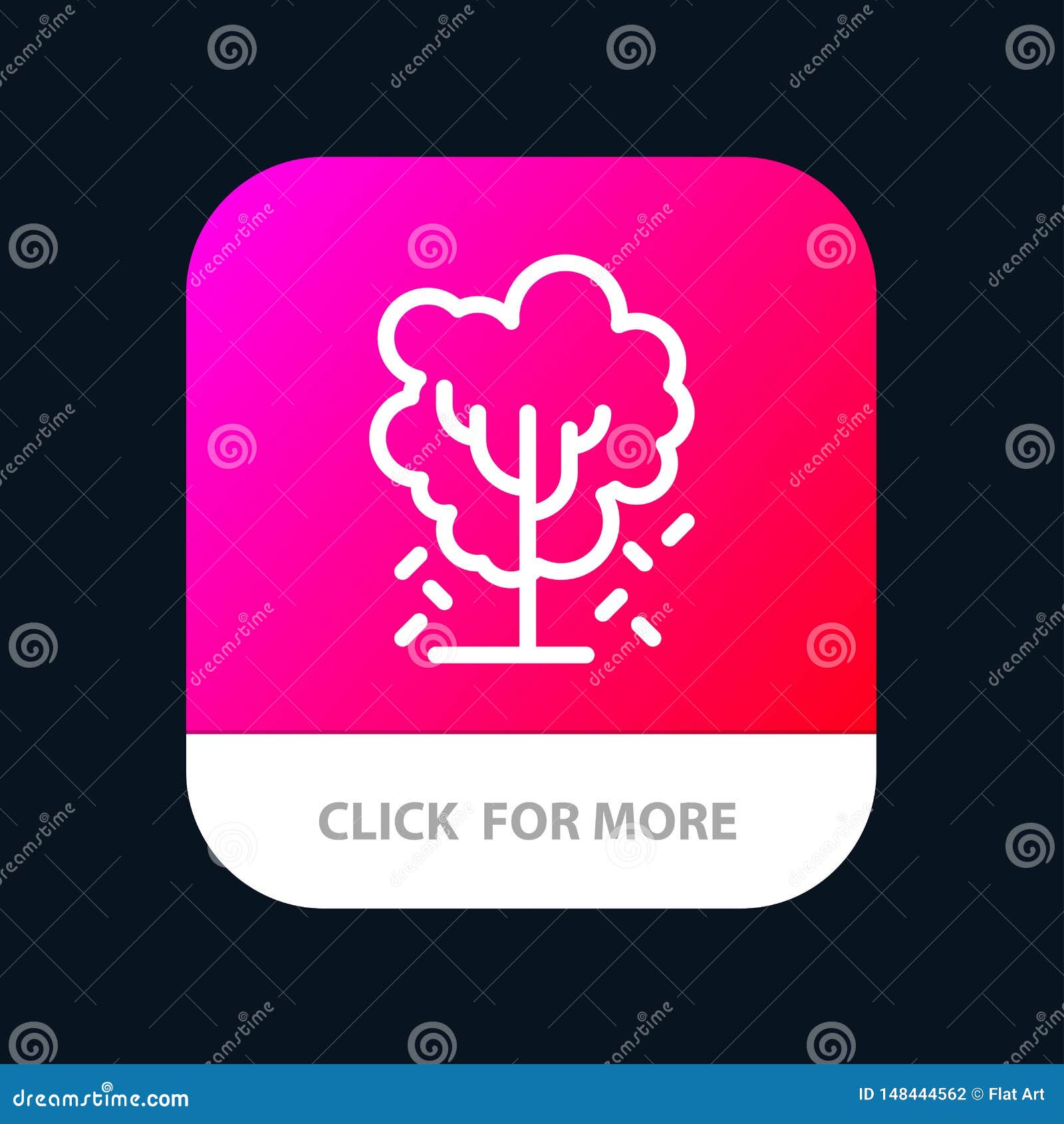 Tree, Apple, Apple Tree, Nature, Spring Mobile App Button. Android and ...
