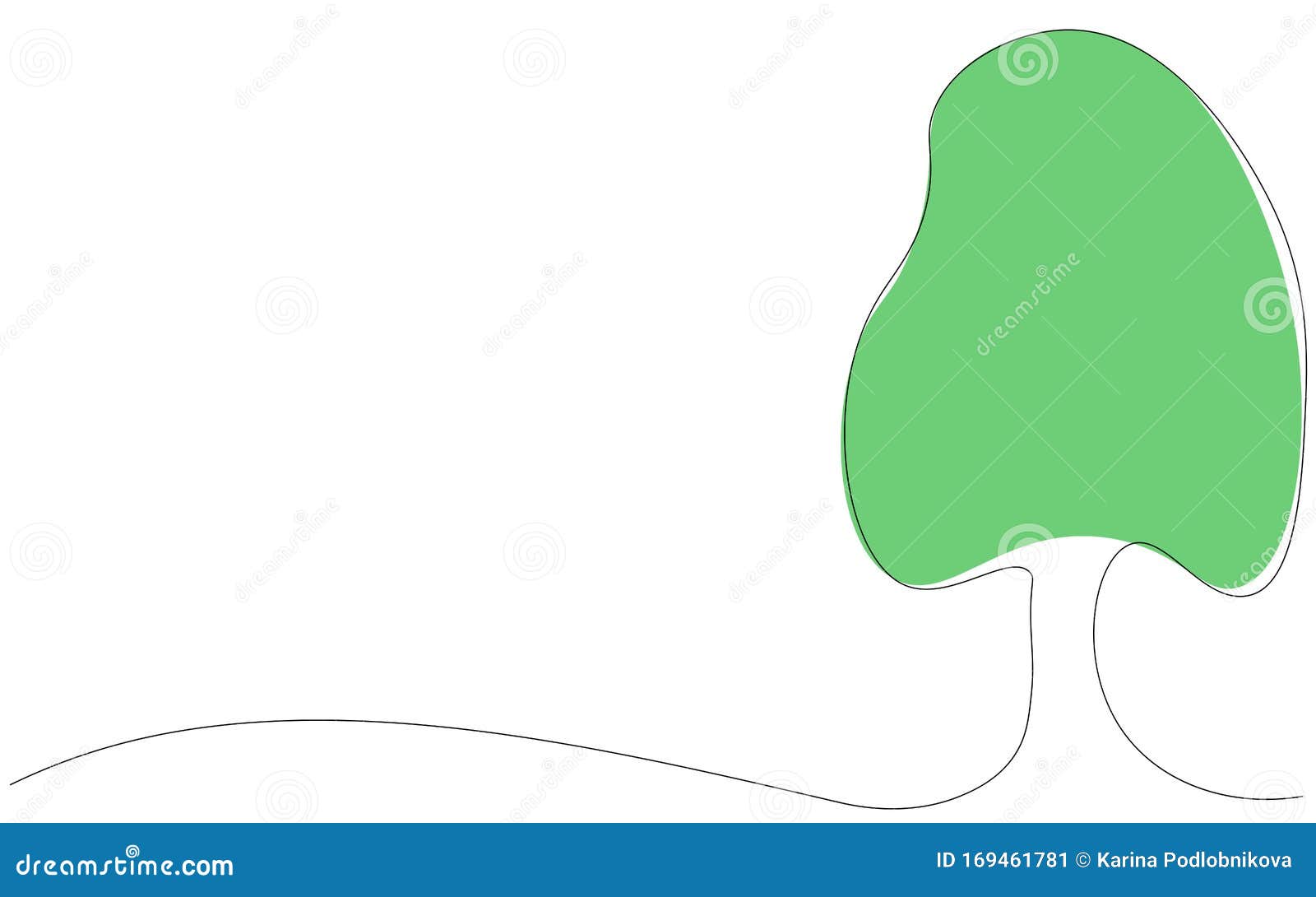 Tree Background Line Drawing, Vector Illustration Stock Vector ...