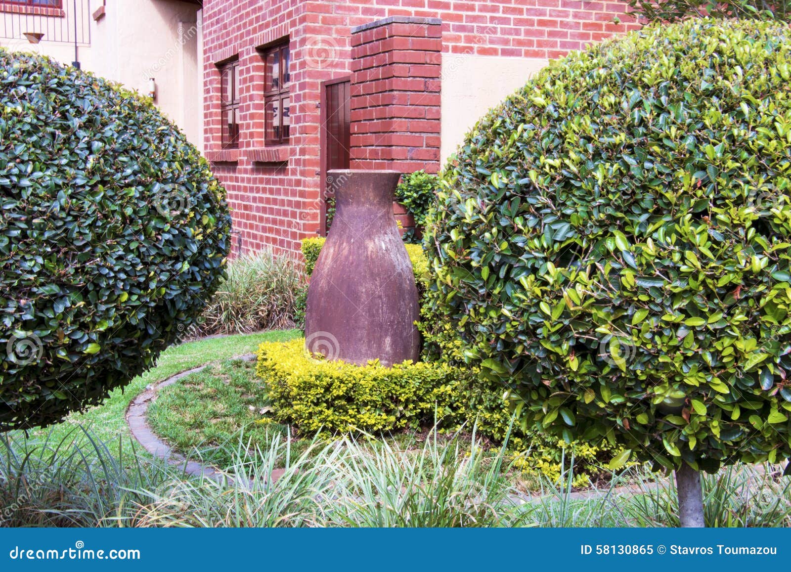 Tree Ball stock image. Image of greenery, wall, shrub - 58130865