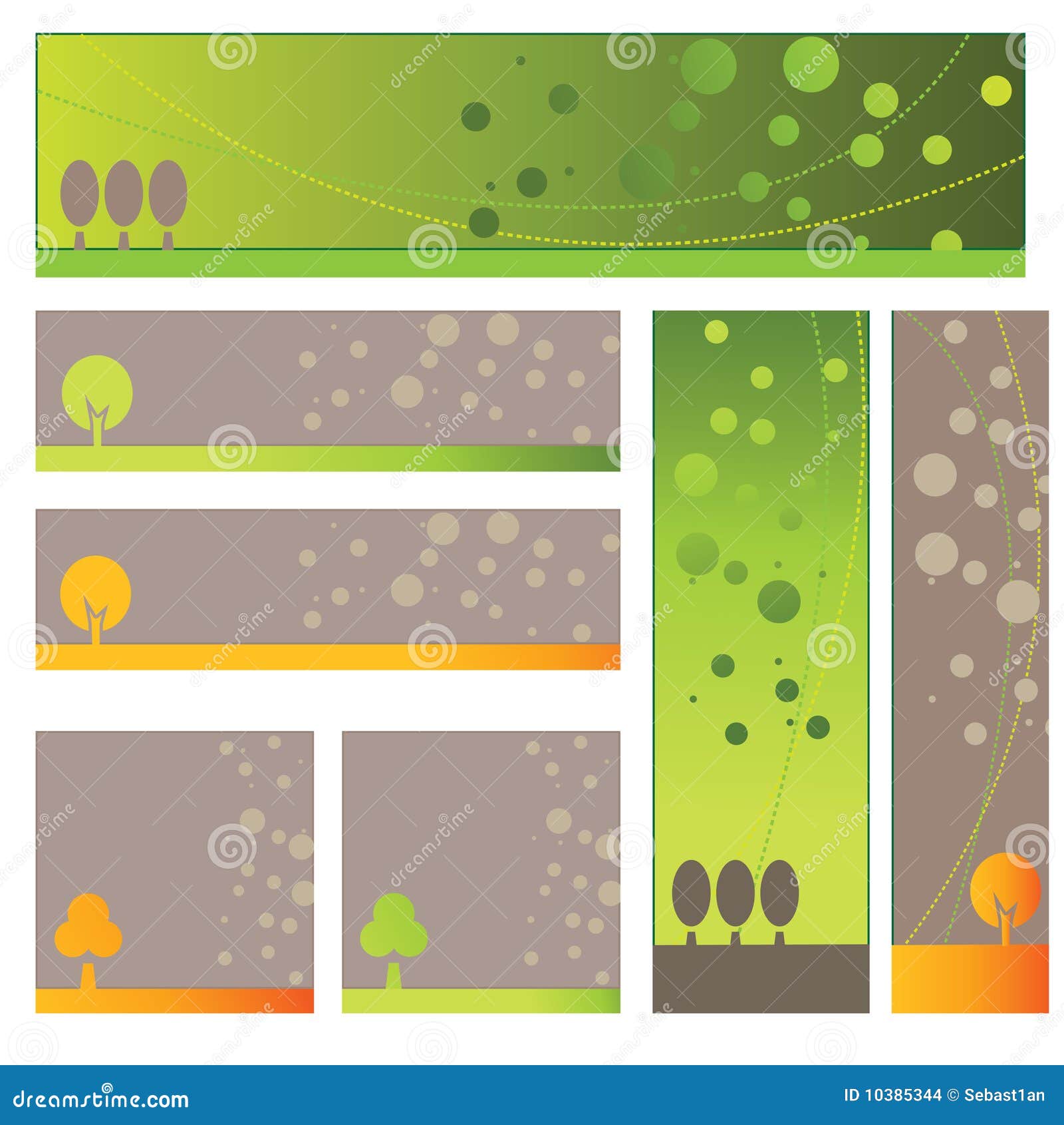 Tree banner stock vector. Illustration of concept, autumn - 10385344