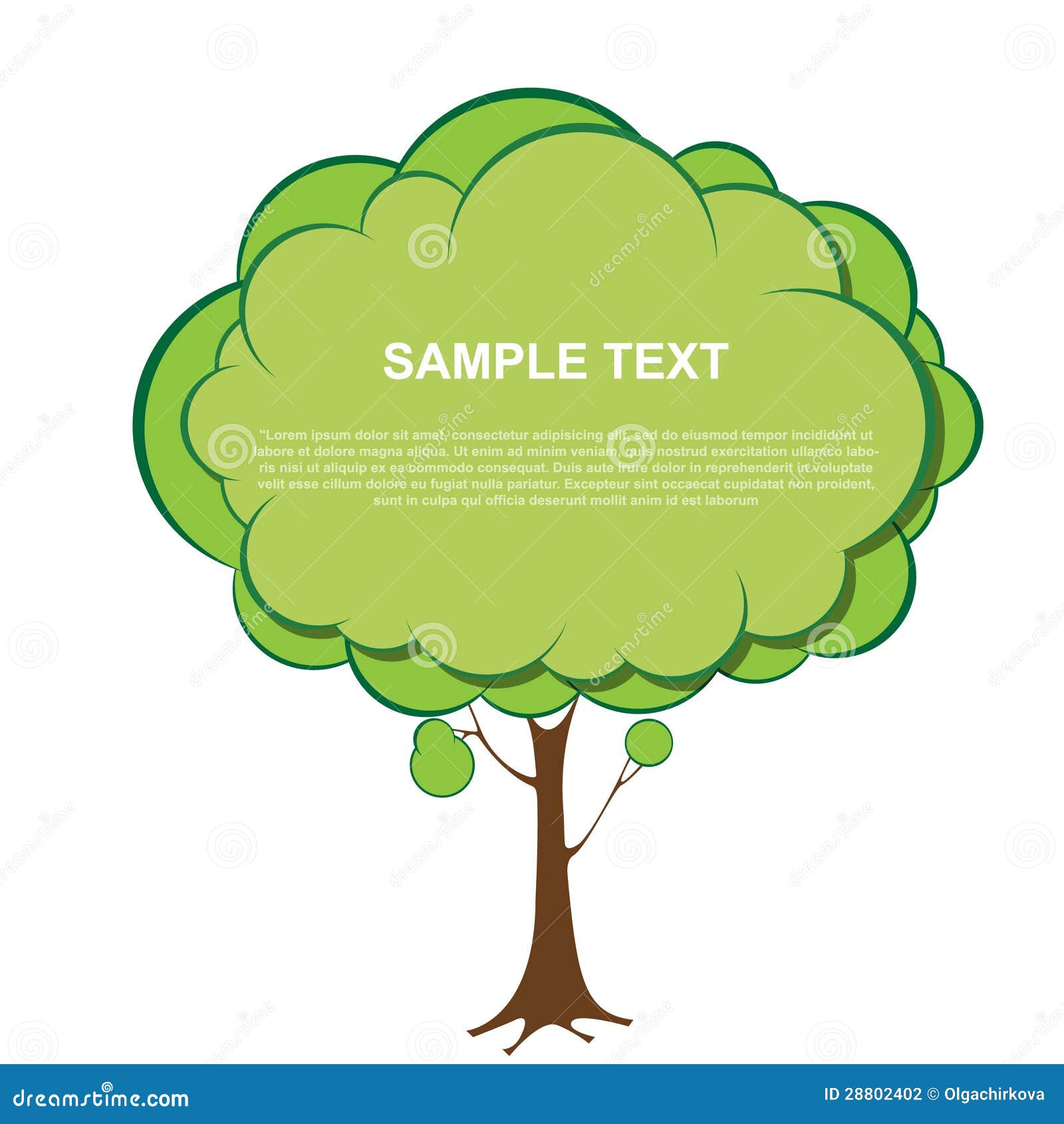 Tree banner stock vector. Illustration of question, communication ...