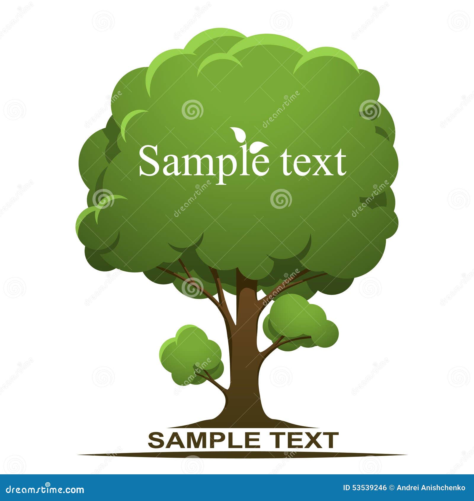 Tree banner stock vector. Illustration of growth, graphic - 53539246