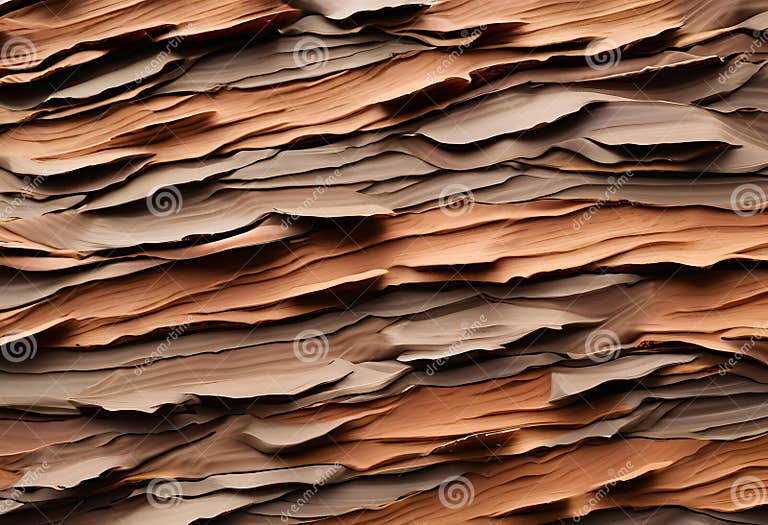 Tree Bark Covered in Red Dust, Creating Unusual Appearance.AI Generated ...