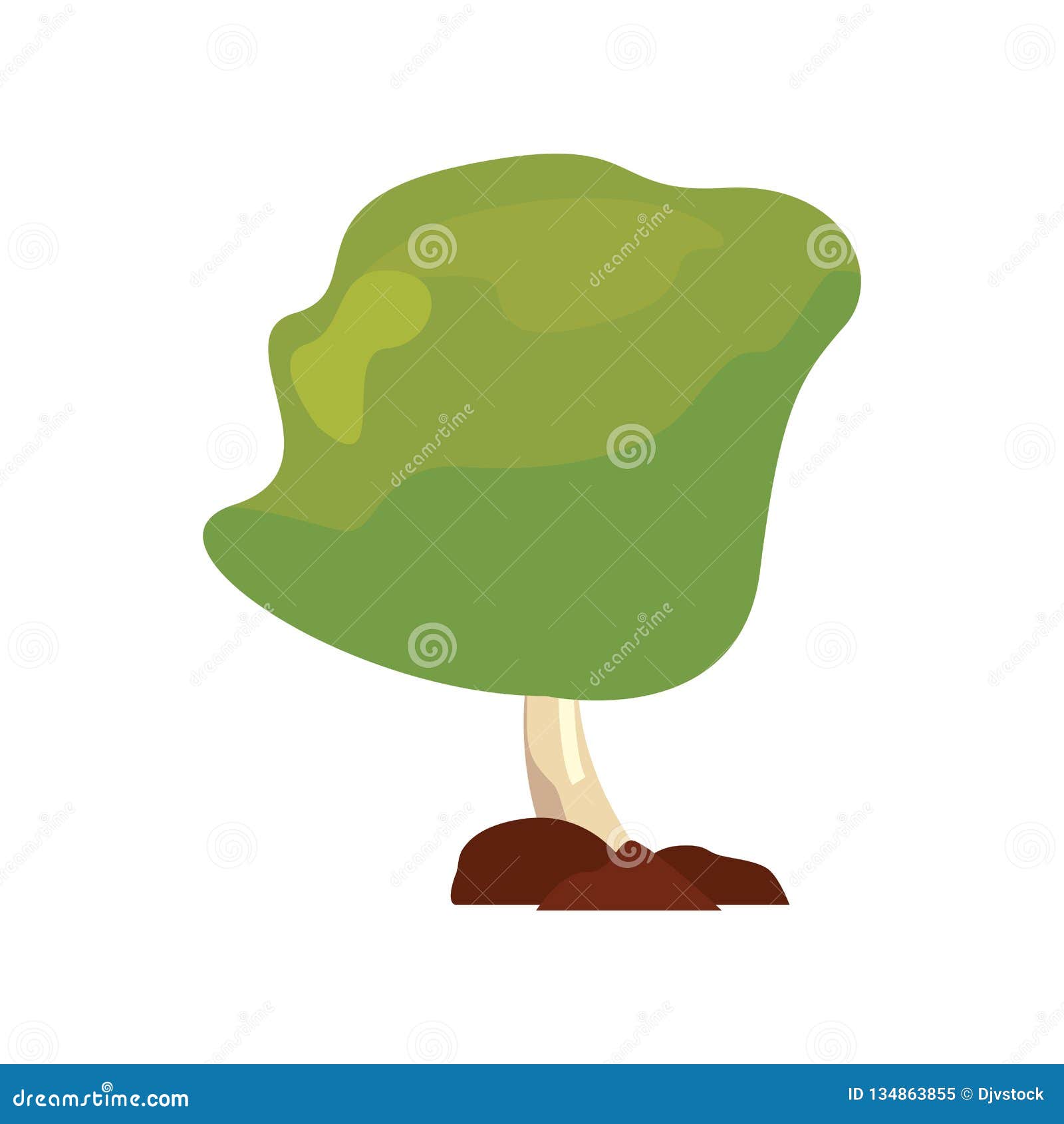 Tree Botanical Natural on White Background Stock Vector - Illustration ...