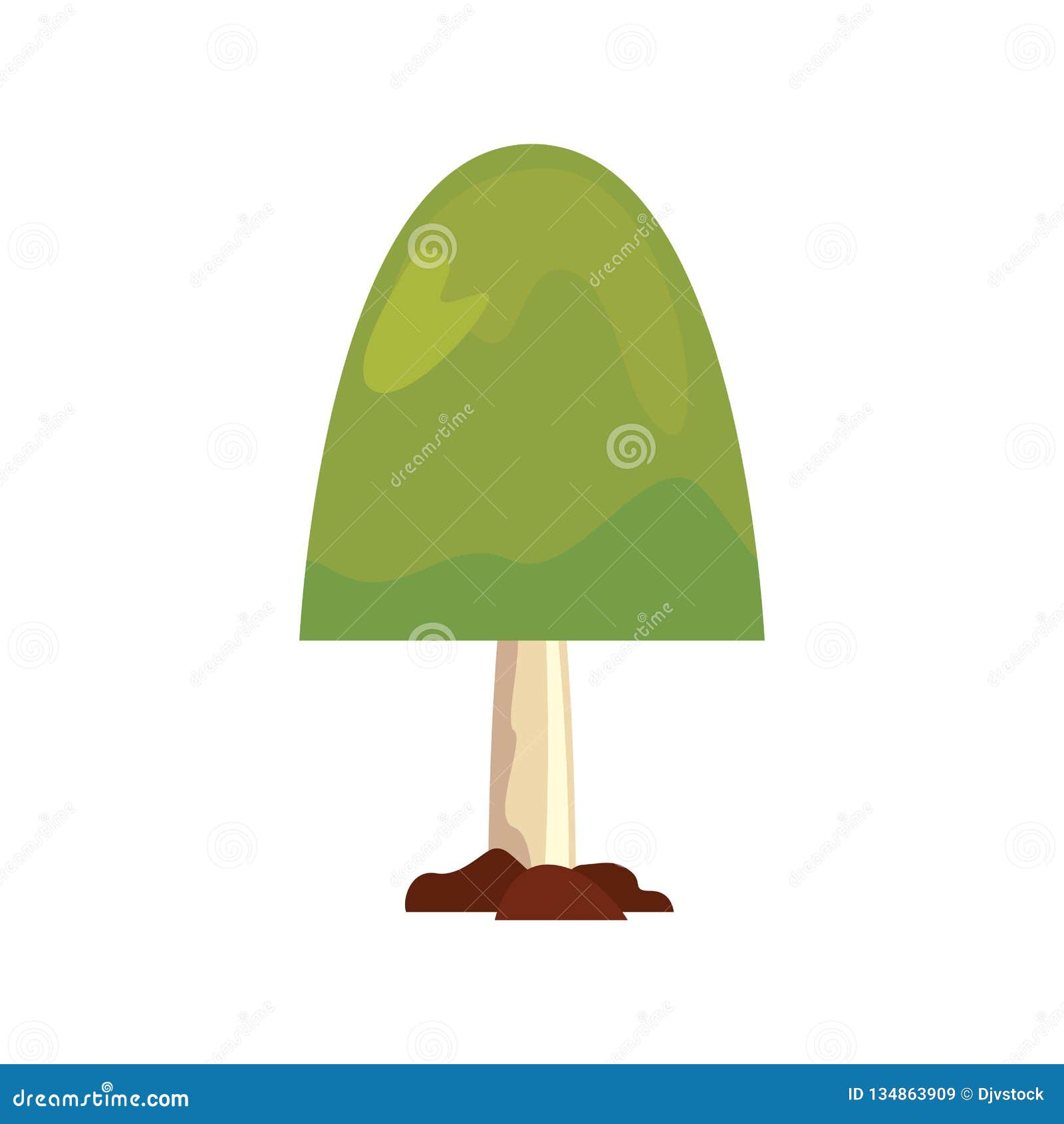 Tree Botanical Natural on White Background Stock Vector - Illustration ...