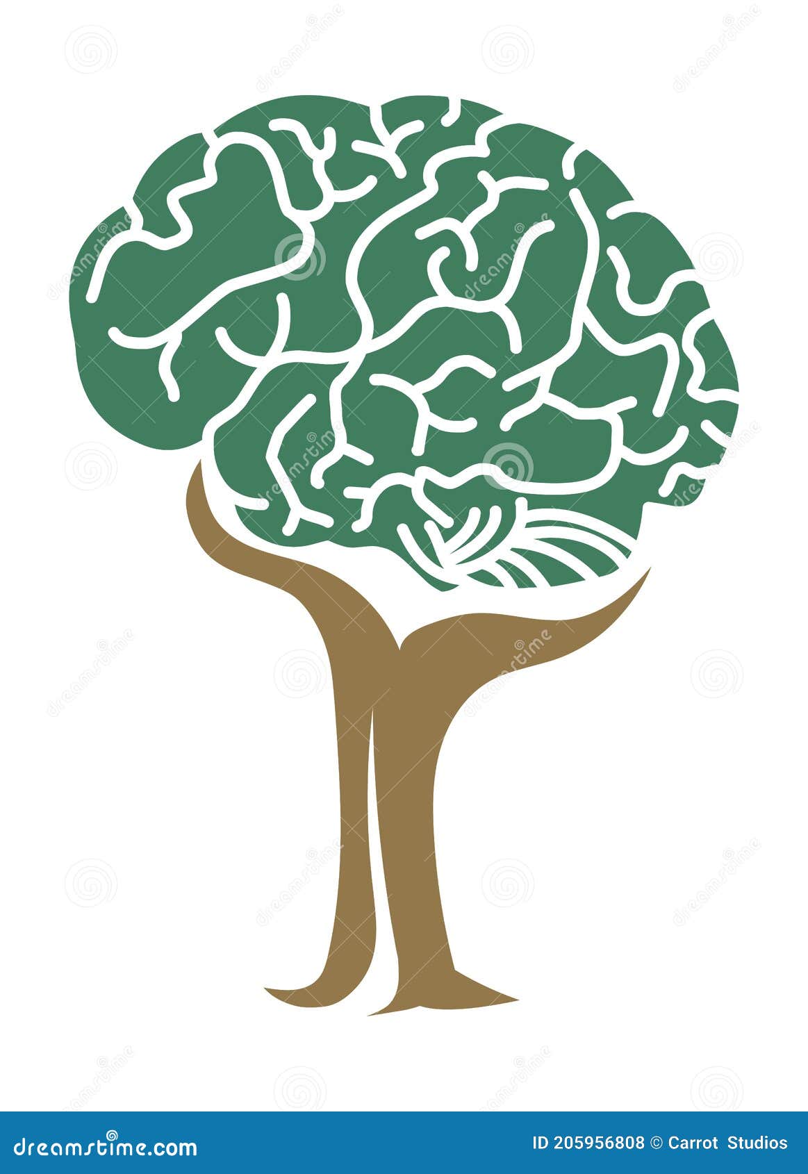 Tree Brain Concept Stock Illustration Stock Vector - Illustration of ...