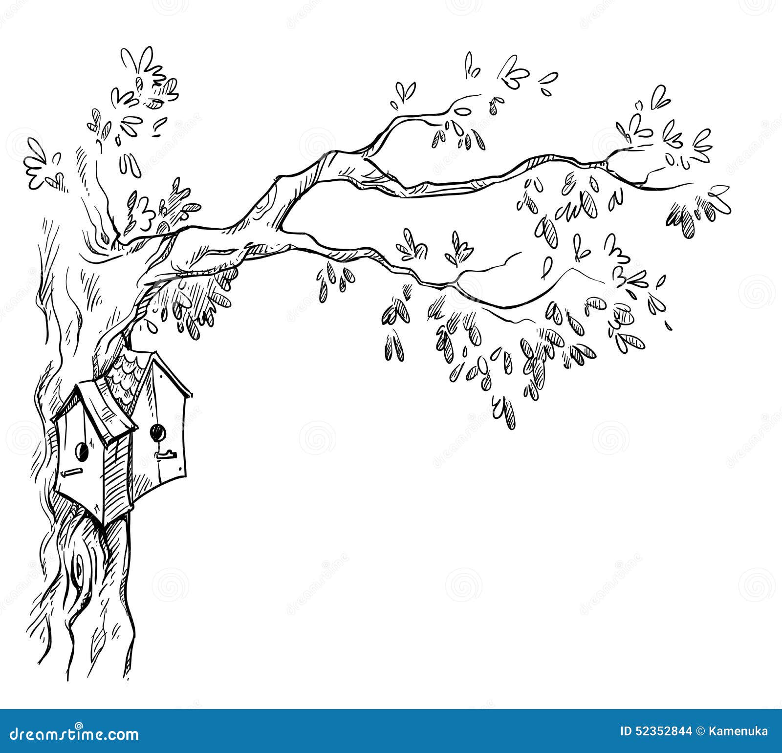 Tree Branch with Chinese Lanterns Stock Vector - Illustration of spring ...