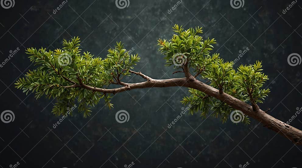 A Tree Branch Dark Background Detailed Overview of a Tree Branch ...