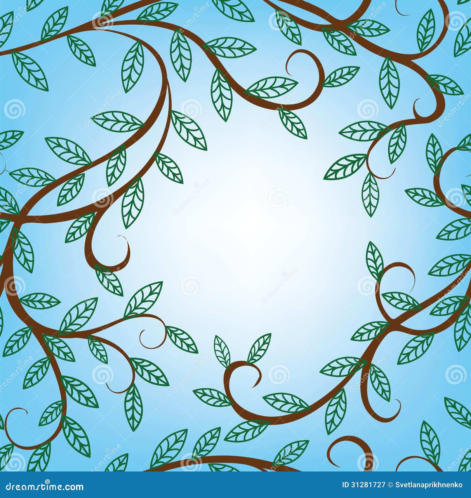 Tree branch stock vector. Illustration of park, frame - 31281727