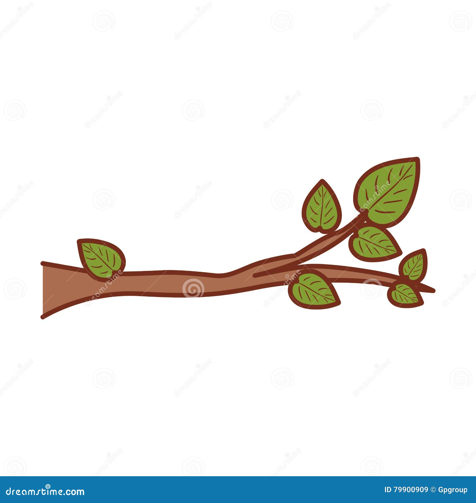 Tree branch icon stock vector. Illustration of natural - 79900909