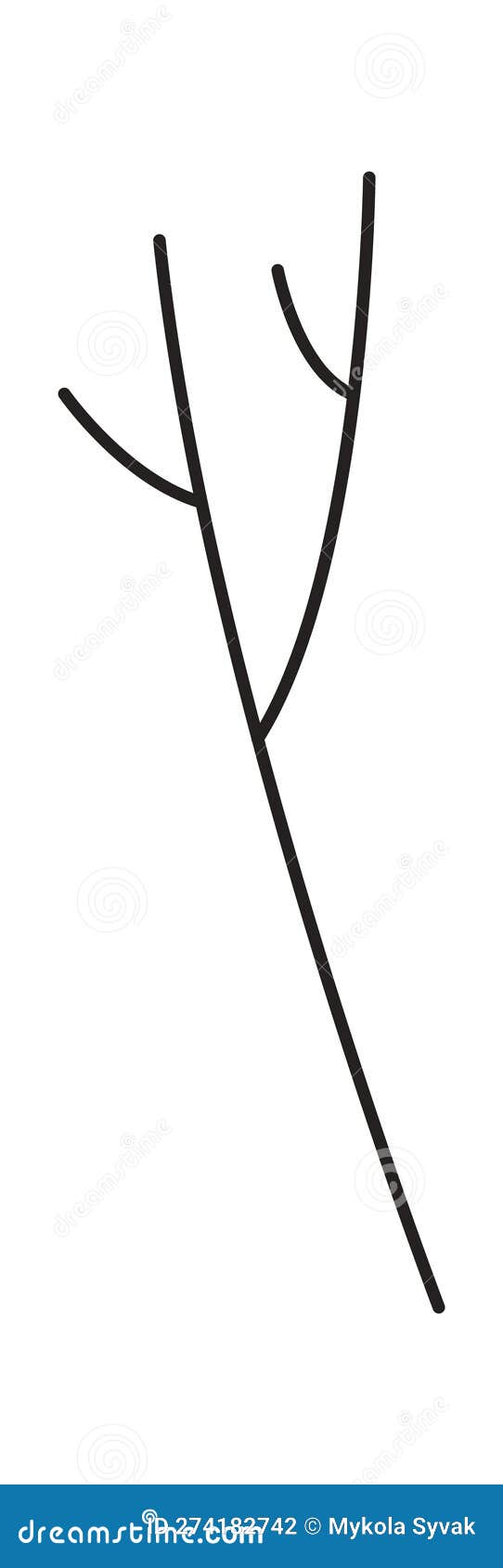 Tree Branch Icon stock vector. Illustration of symbol - 274182742