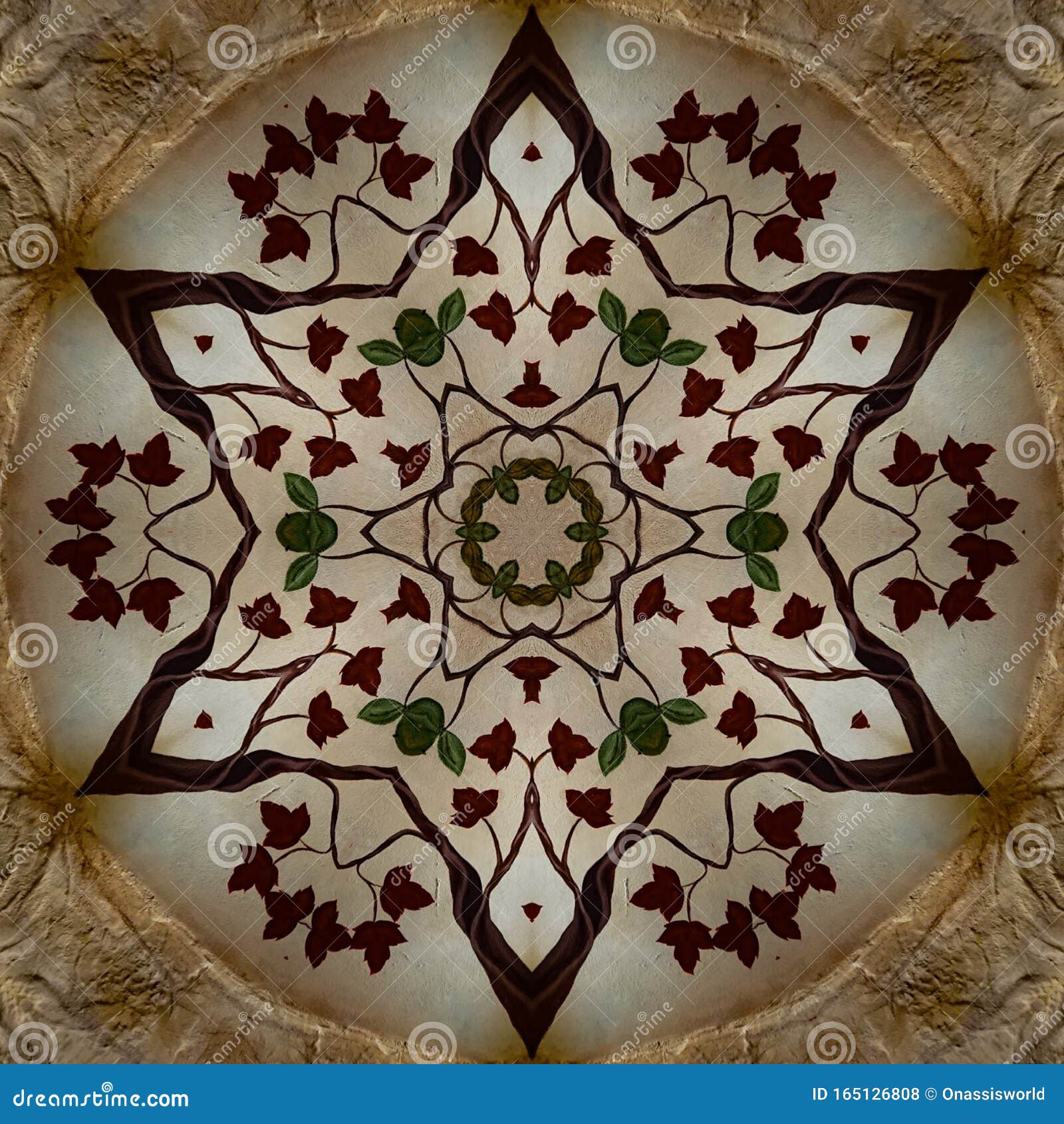 Tree Branch Leaves Abstract Art Painting Stock Photo - Image of branch ...