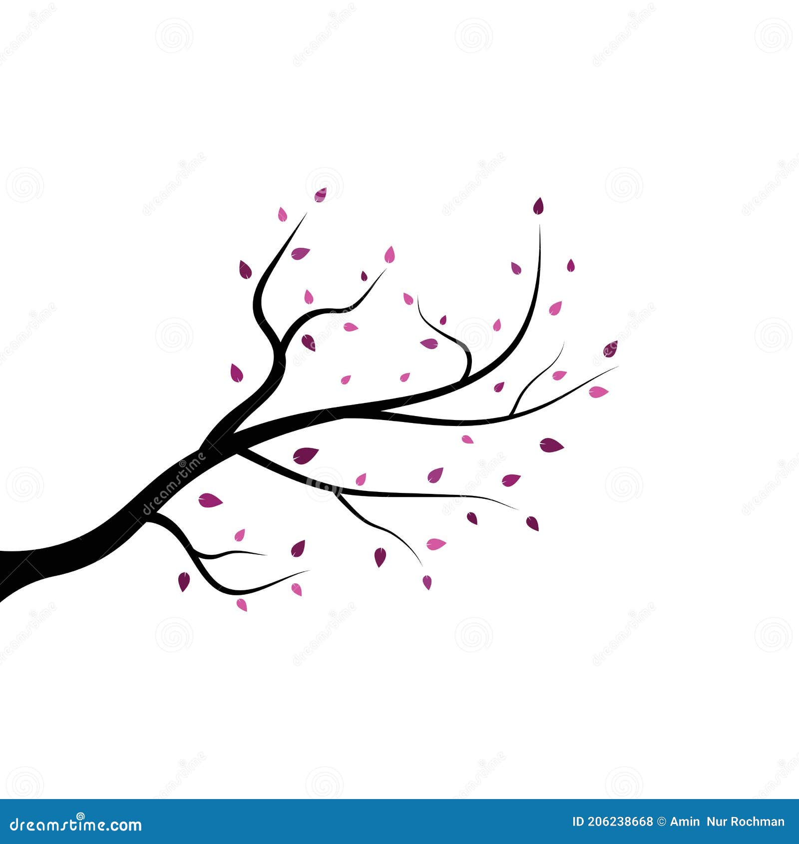 Tree branch logo vector stock illustration. Illustration of nature ...