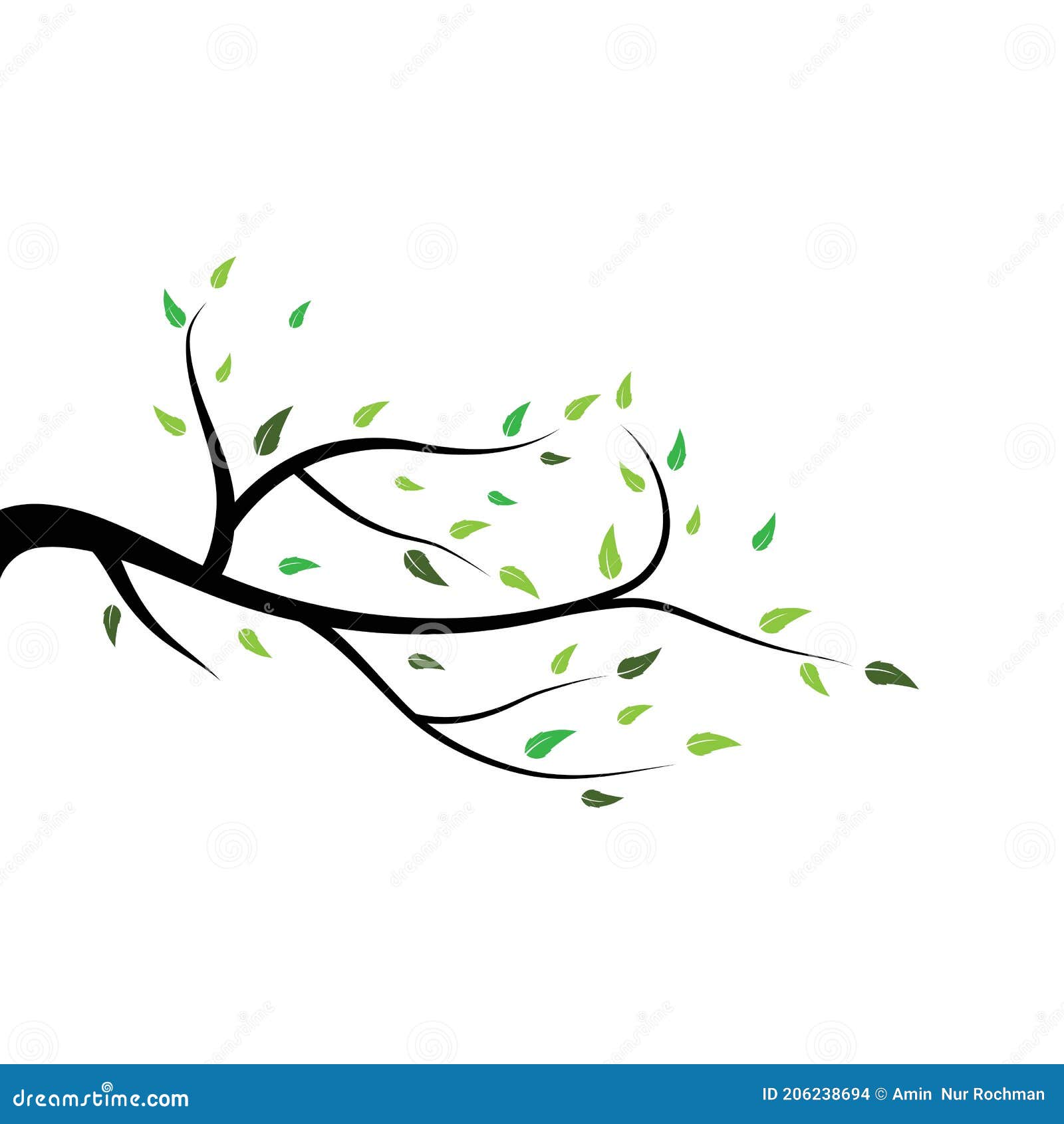 Tree branch logo vector stock illustration. Illustration of exotic ...