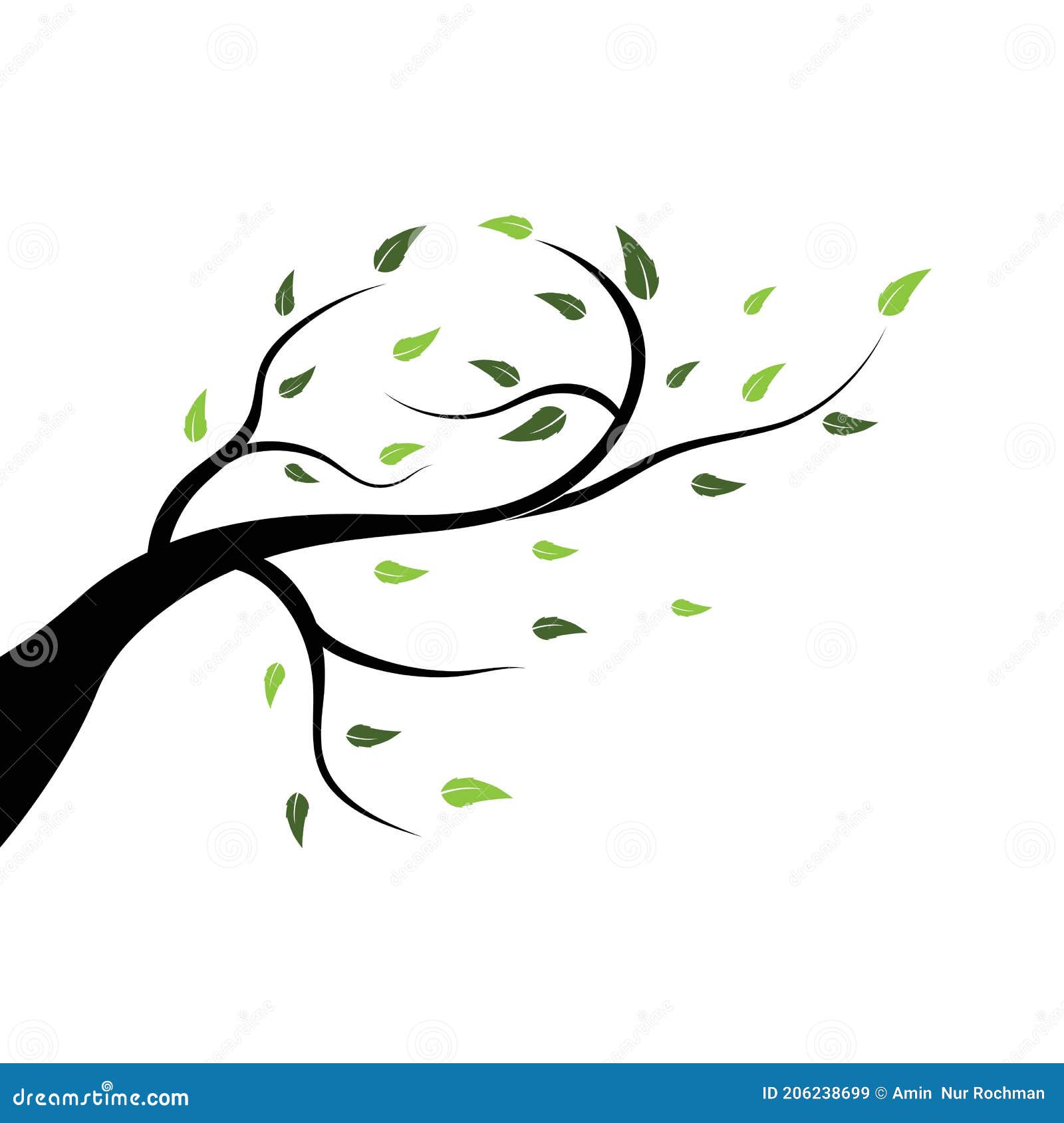Tree branch logo vector stock illustration. Illustration of summer ...