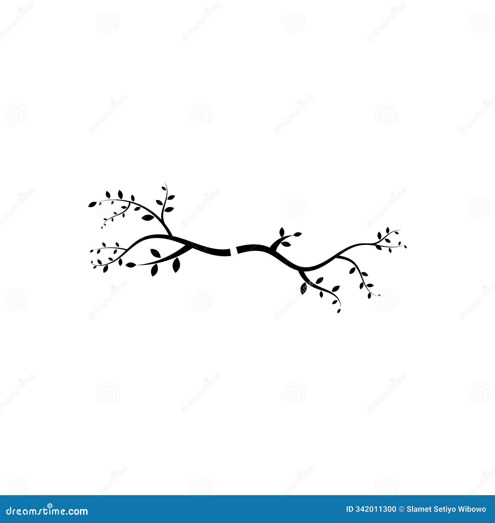 Tree Branch Ilustration Design Template Stock Illustration ...