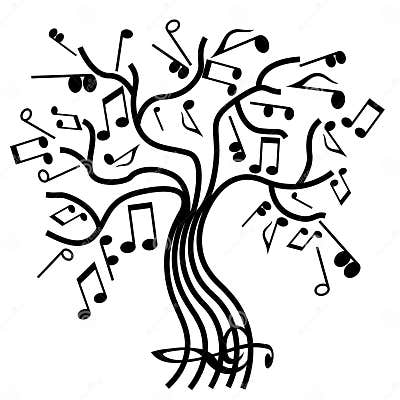 Musical tree vector stock vector. Illustration of sound - 30261168