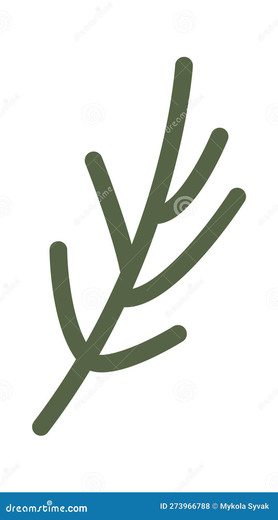 Tree Brunch Illustration stock vector. Illustration of leaf - 273966788