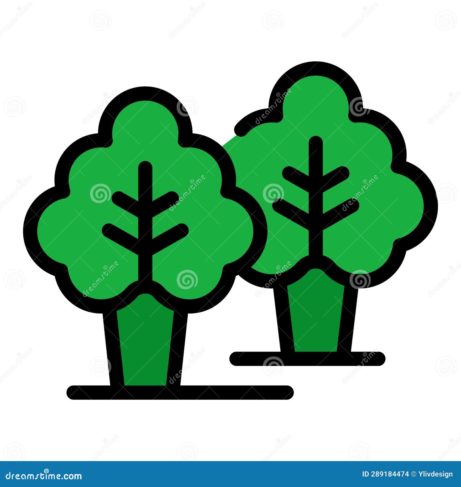 Tree care icon vector flat stock vector. Illustration of outline ...