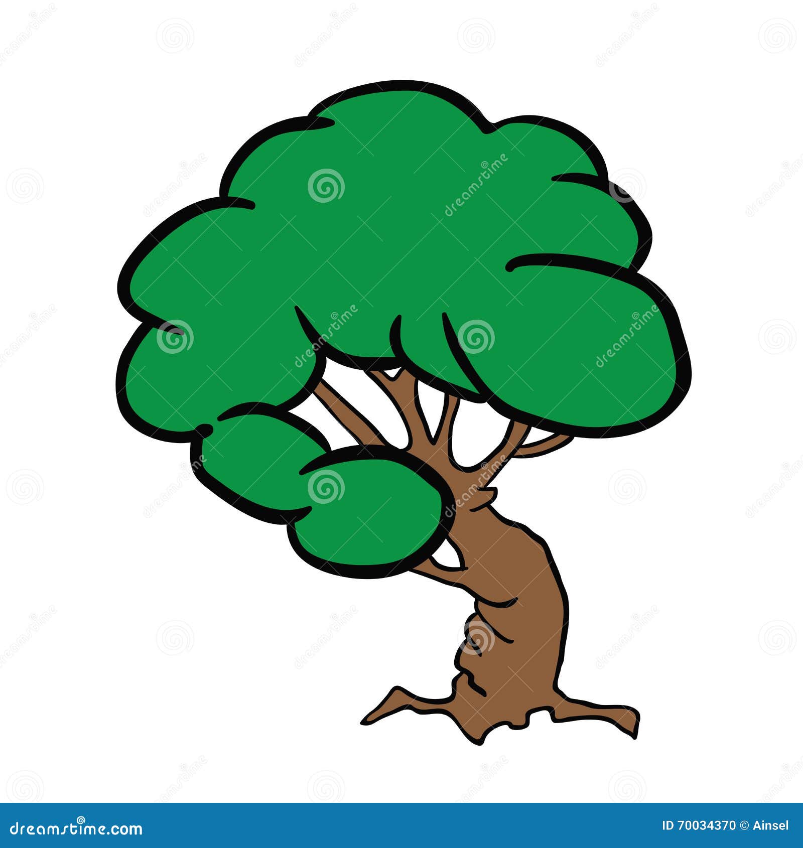 Tree stock vector. Illustration of vintage, branch, stylish - 70034370