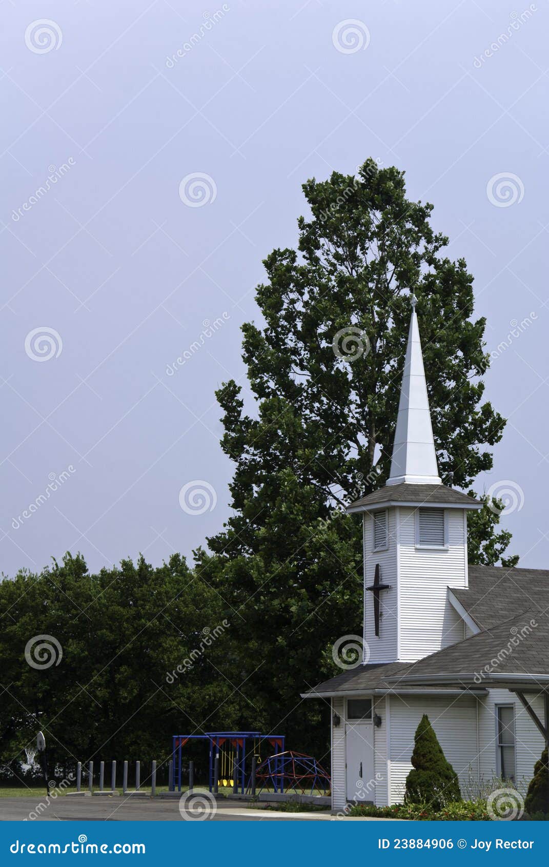 Tree and Church stock photo. Image of nature, geen, blue - 23884906