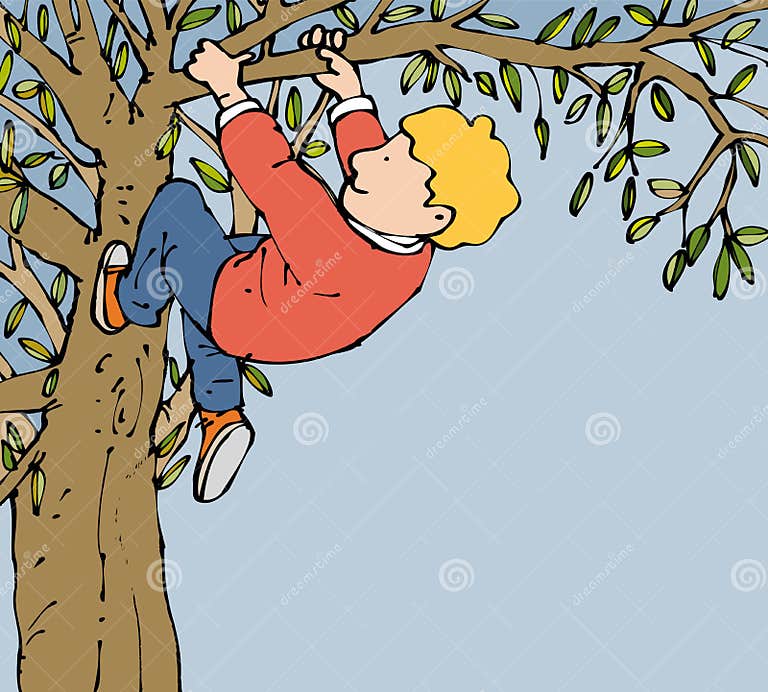 Tree climber stock vector. Illustration of outdoors, treeclimbing ...