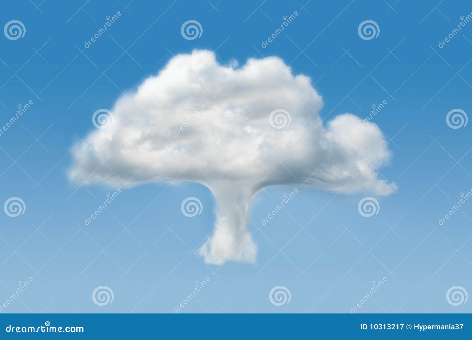 Tree cloud stock image. Image of grow, calm, natural - 10313217