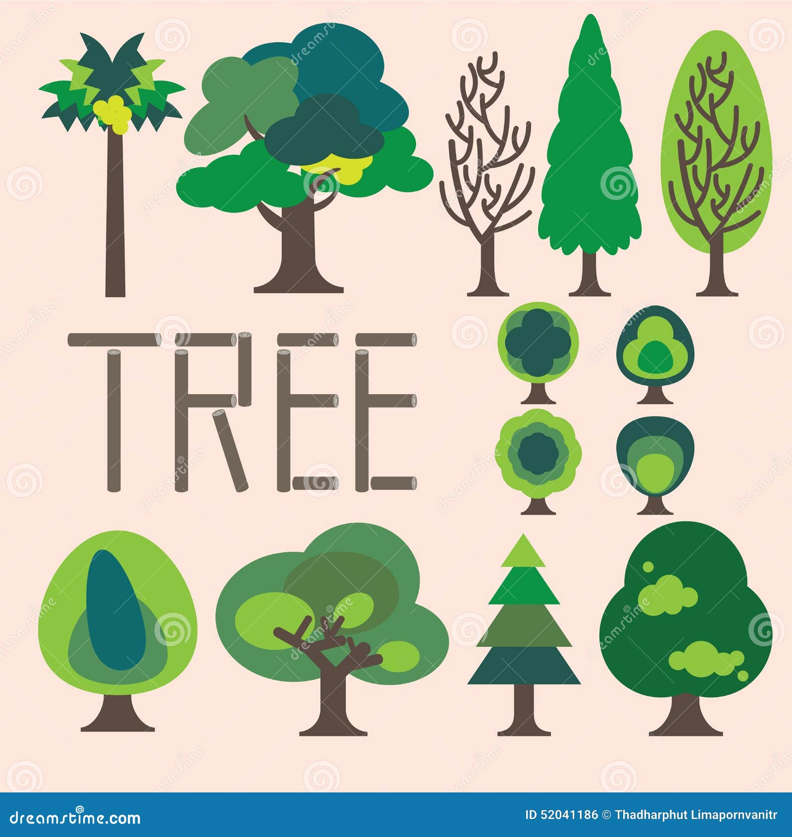 TREE stock vector. Illustration of forest, green, graphic - 52041186