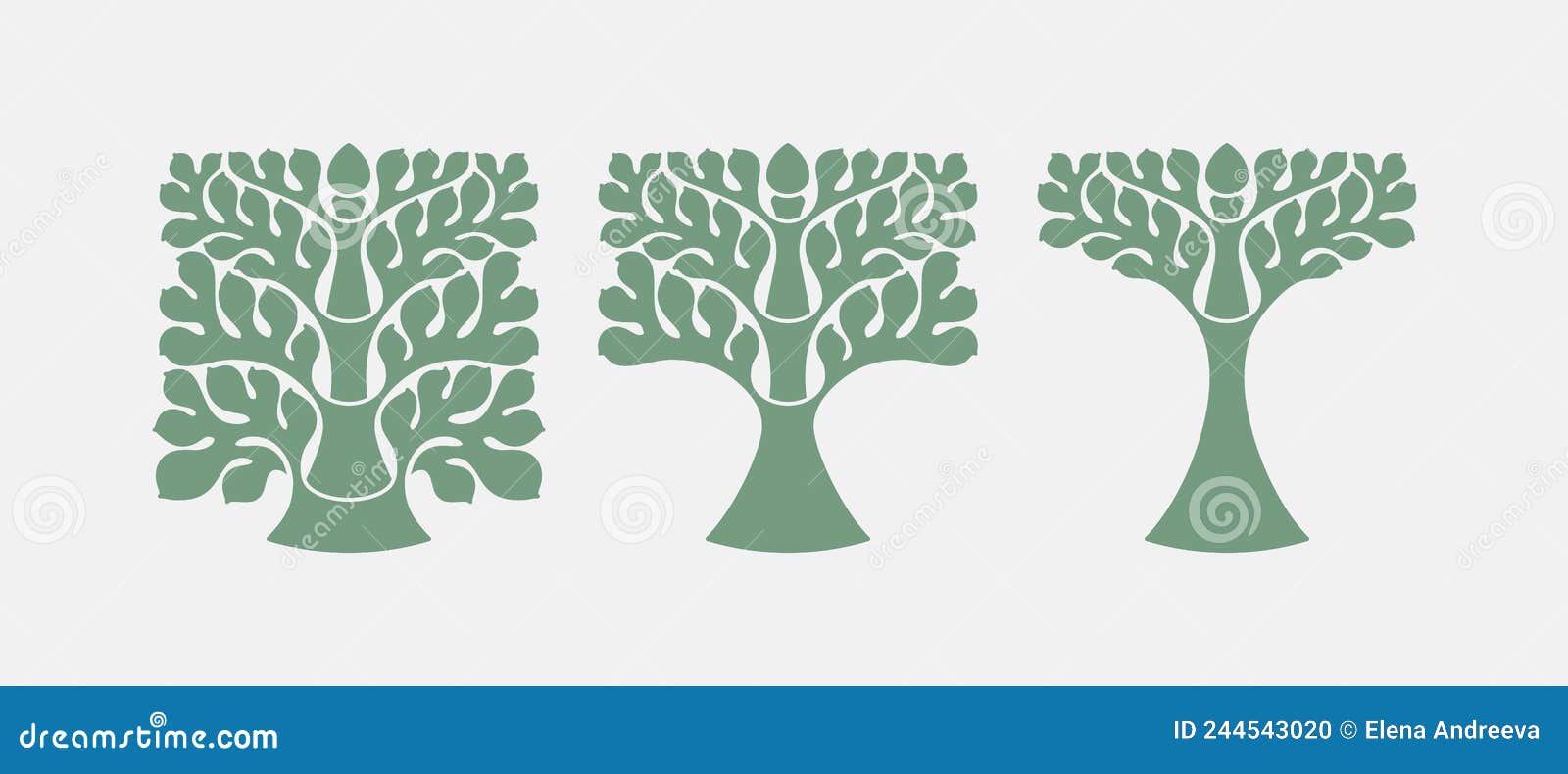 Tree. Collection of Vector Logo Mark Templates or Design Elements for ...