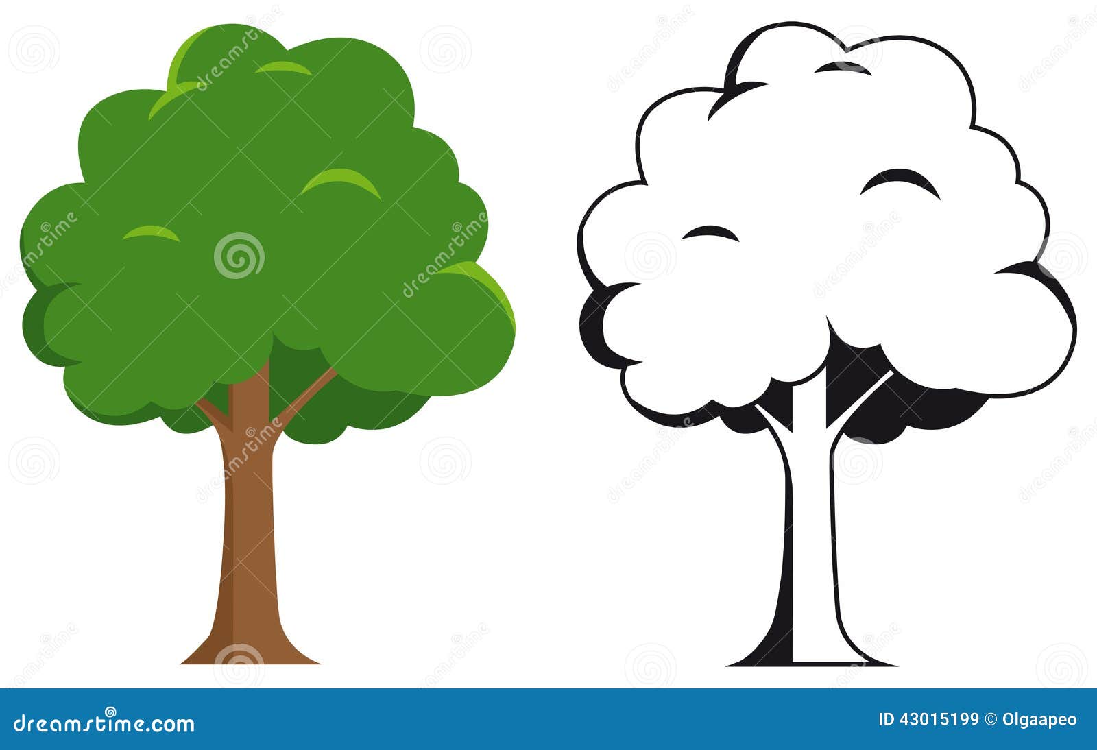 Tree stock vector. Illustration of black, nature, vector - 43015199