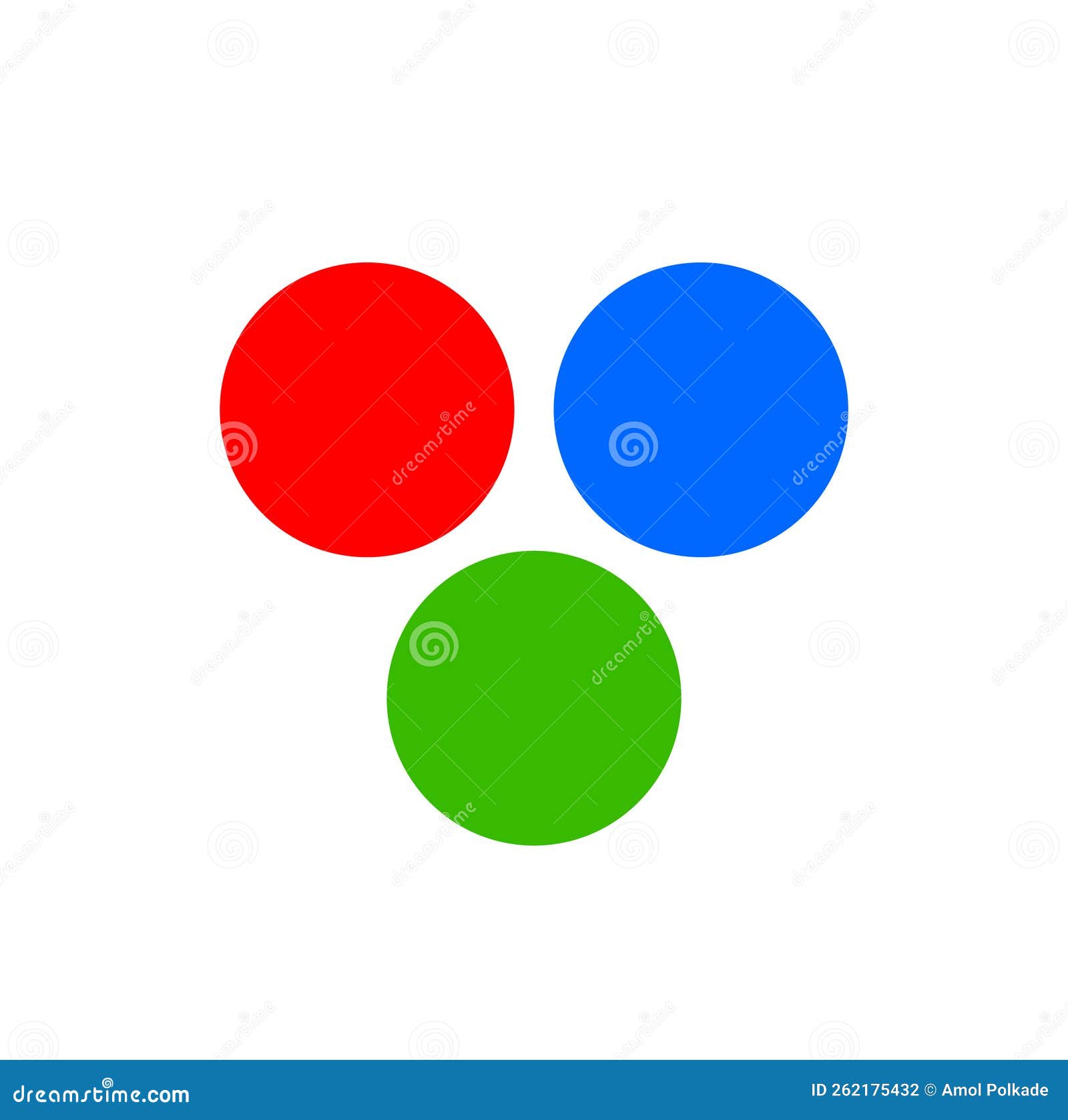 Tree Colors Dot Vector. Red, Blue and Green Dots Icon Stock Vector ...