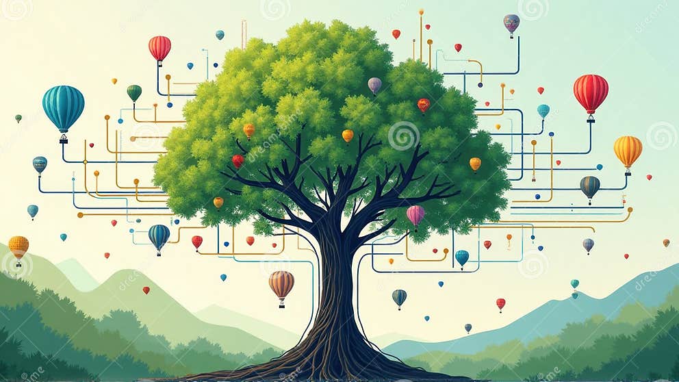 Tree of Connections, a Visual Representation of Interconnectedness ...