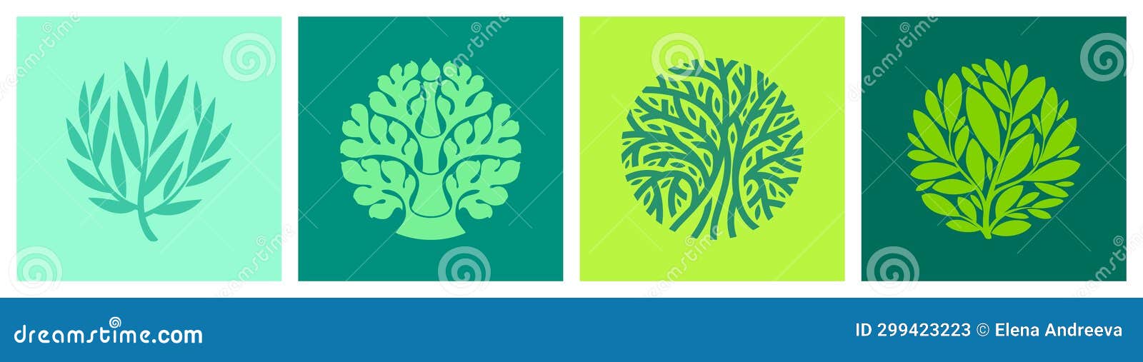 Tree. Creative Vector Logo Mark Template or Emblem for Topiary Artist ...