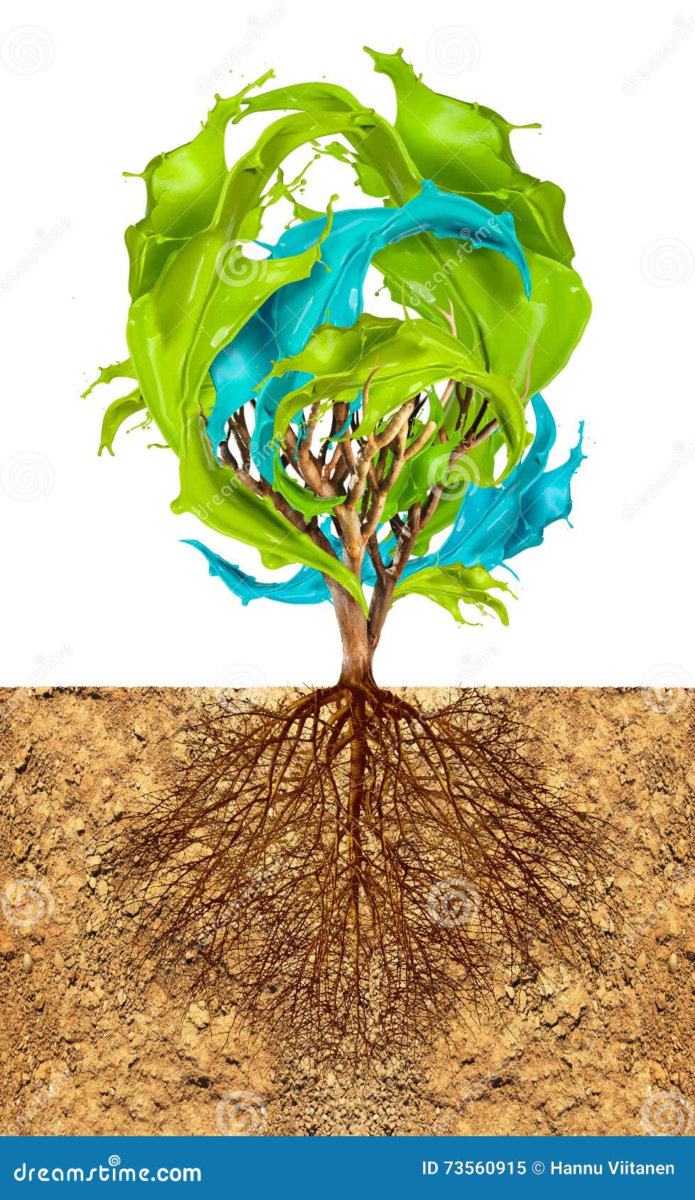 Tree of creativity stock illustration. Illustration of root - 73560915