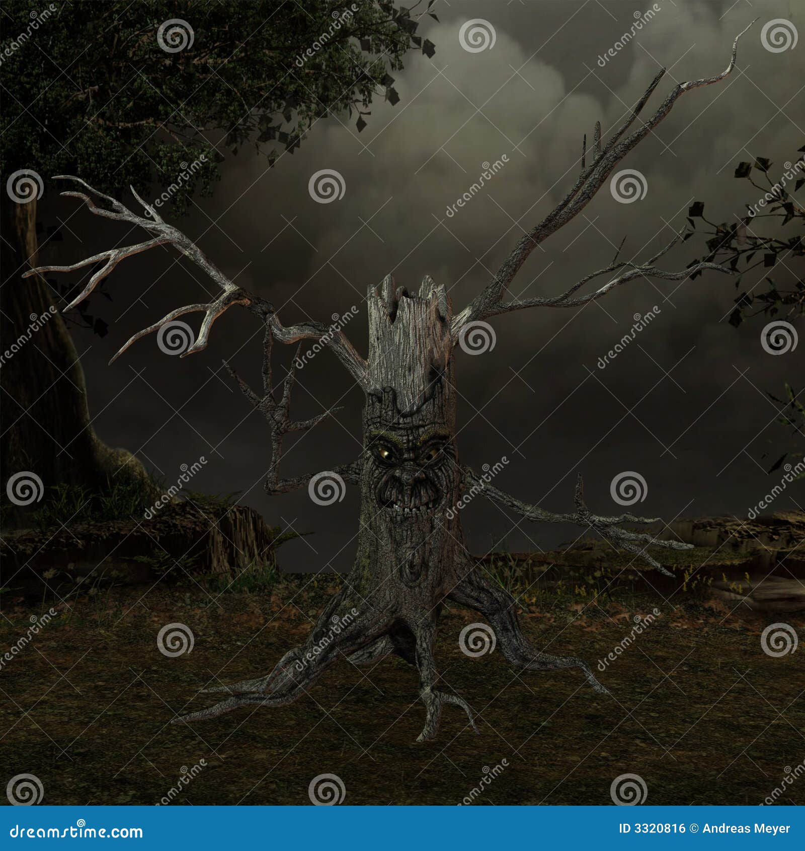 Tree Creature Stock Photography | CartoonDealer.com #3320816