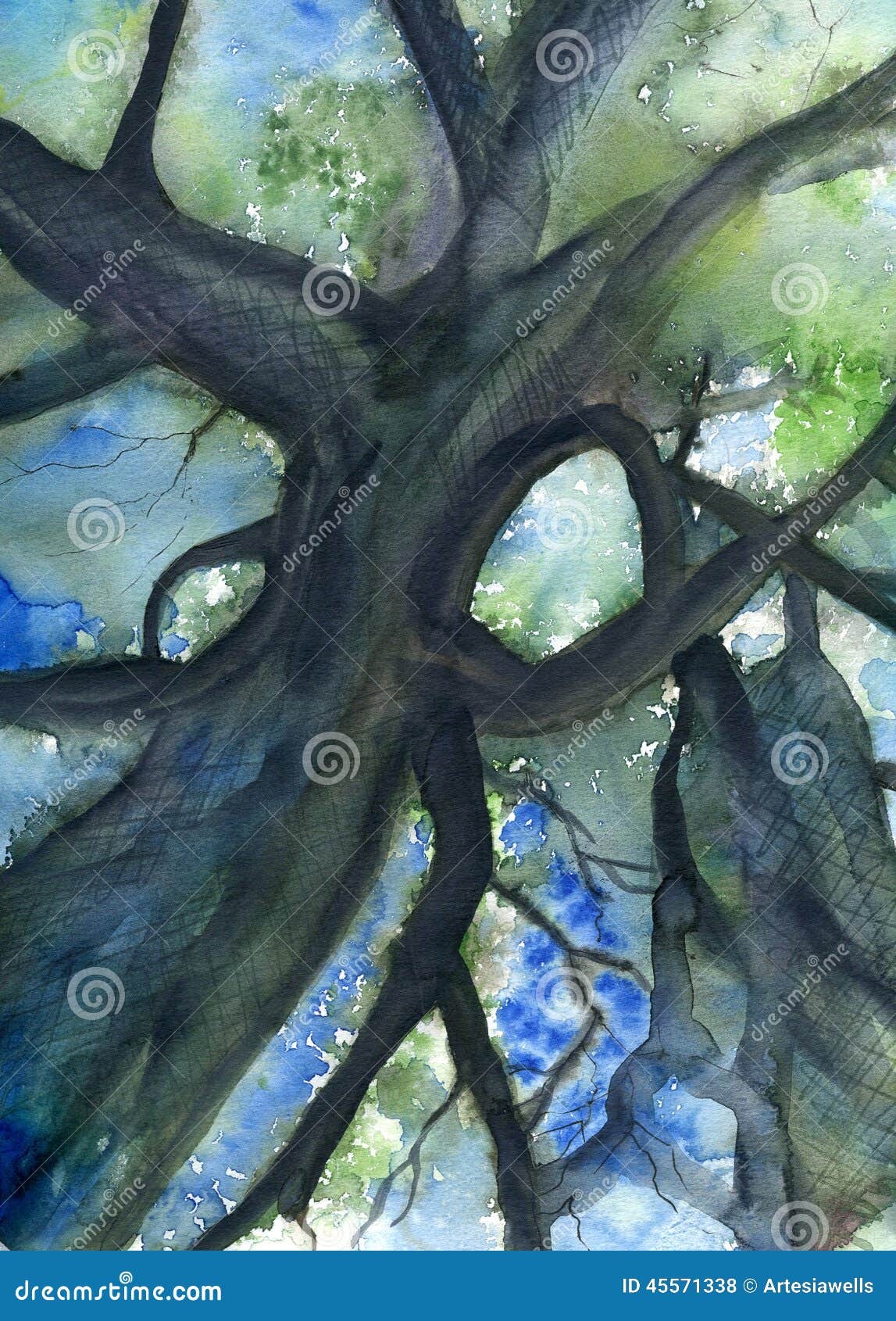 Tree crown stock illustration. Illustration of orange - 45571338