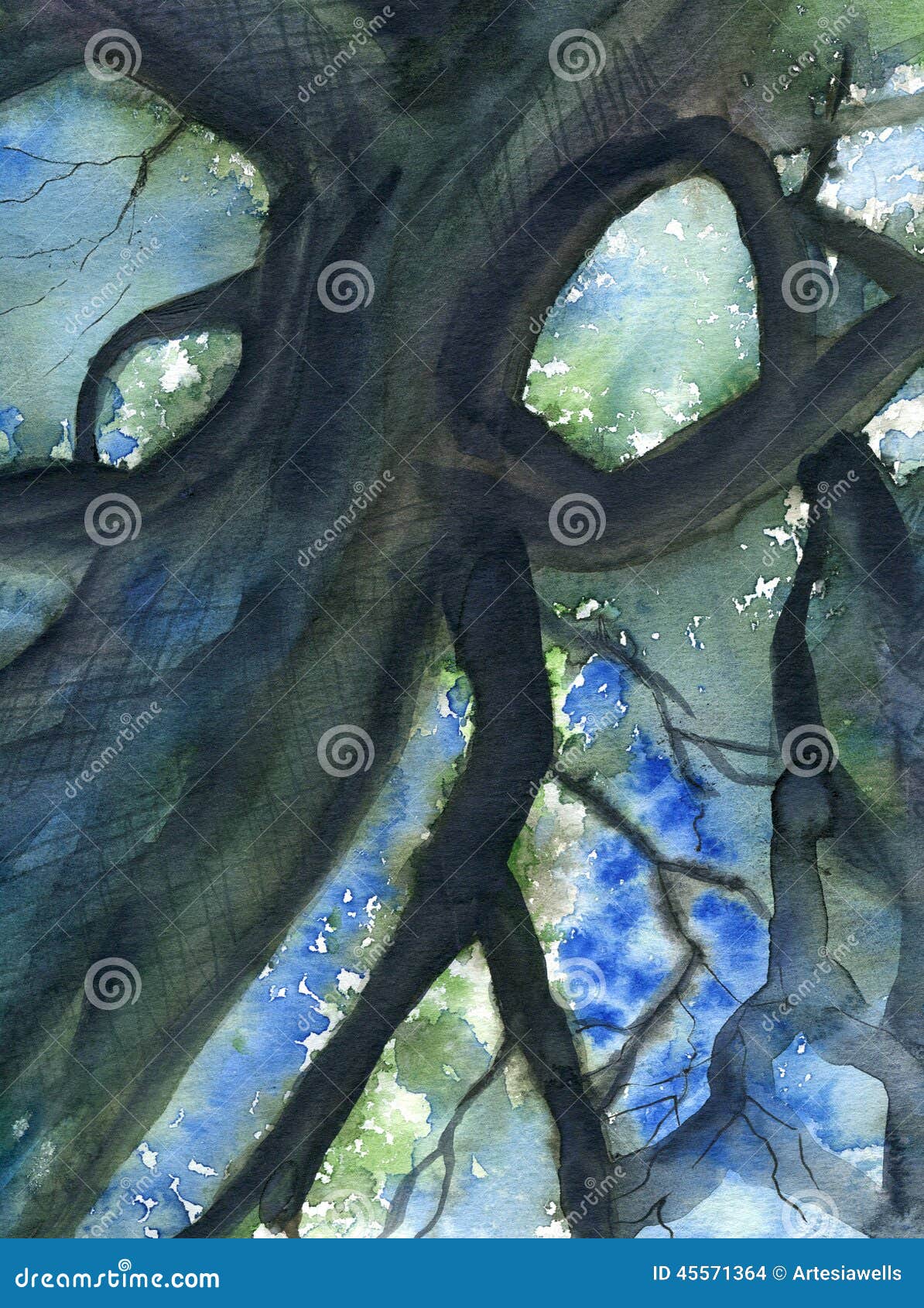 Tree crown stock illustration. Illustration of fantasy - 45571364