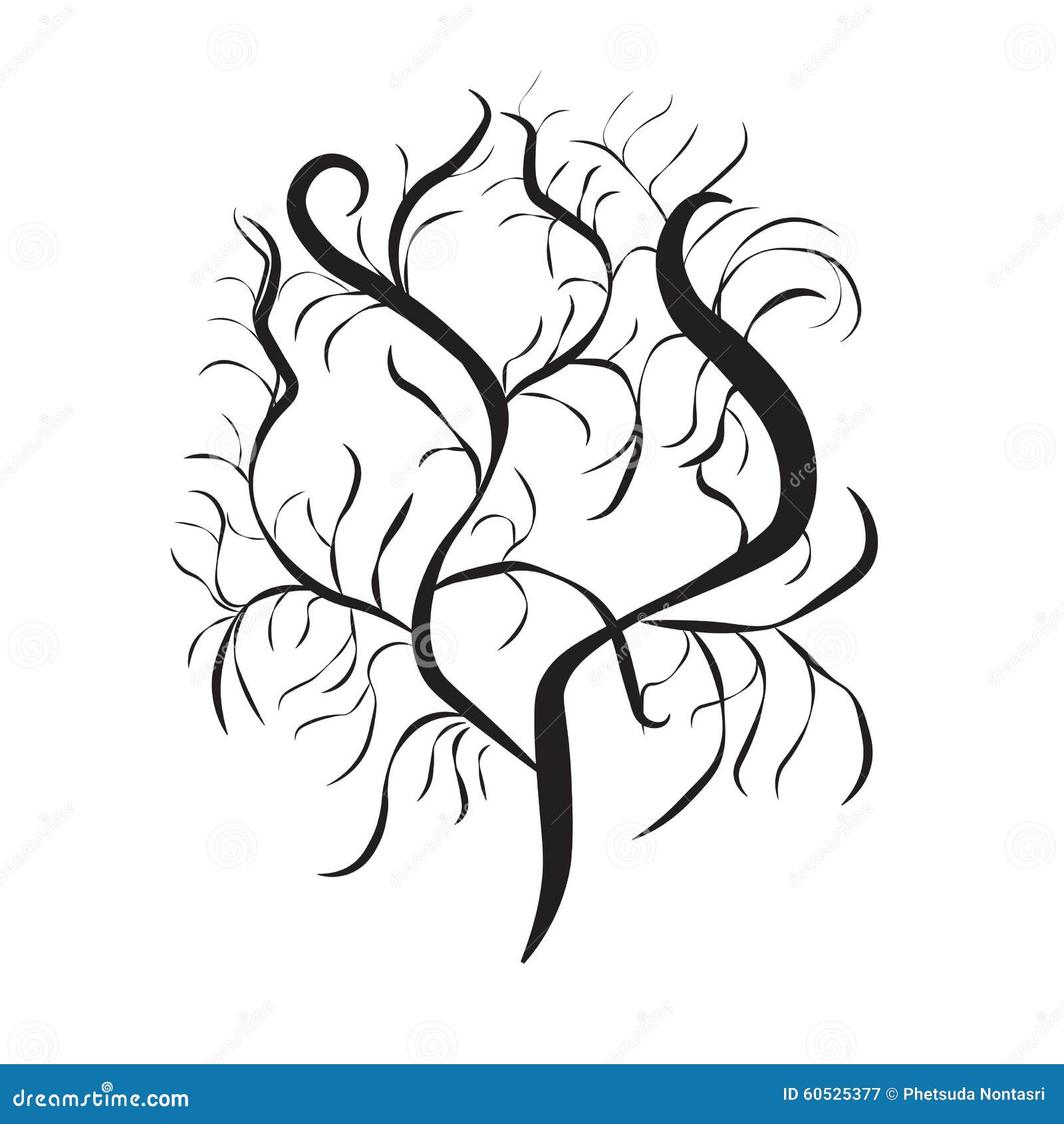 Tree Decorative Wind Cover Tile Fabric Pattern Background Illustration ...