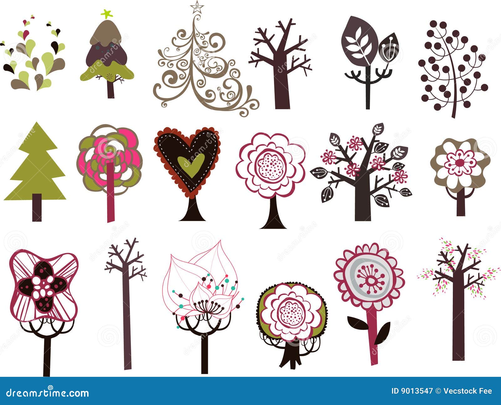 Tree design stock illustration. Illustration of forest - 9013547