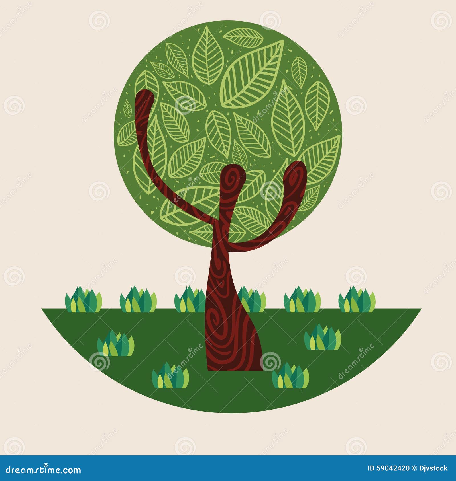 Tree design stock vector. Illustration of icon, vector - 59042420