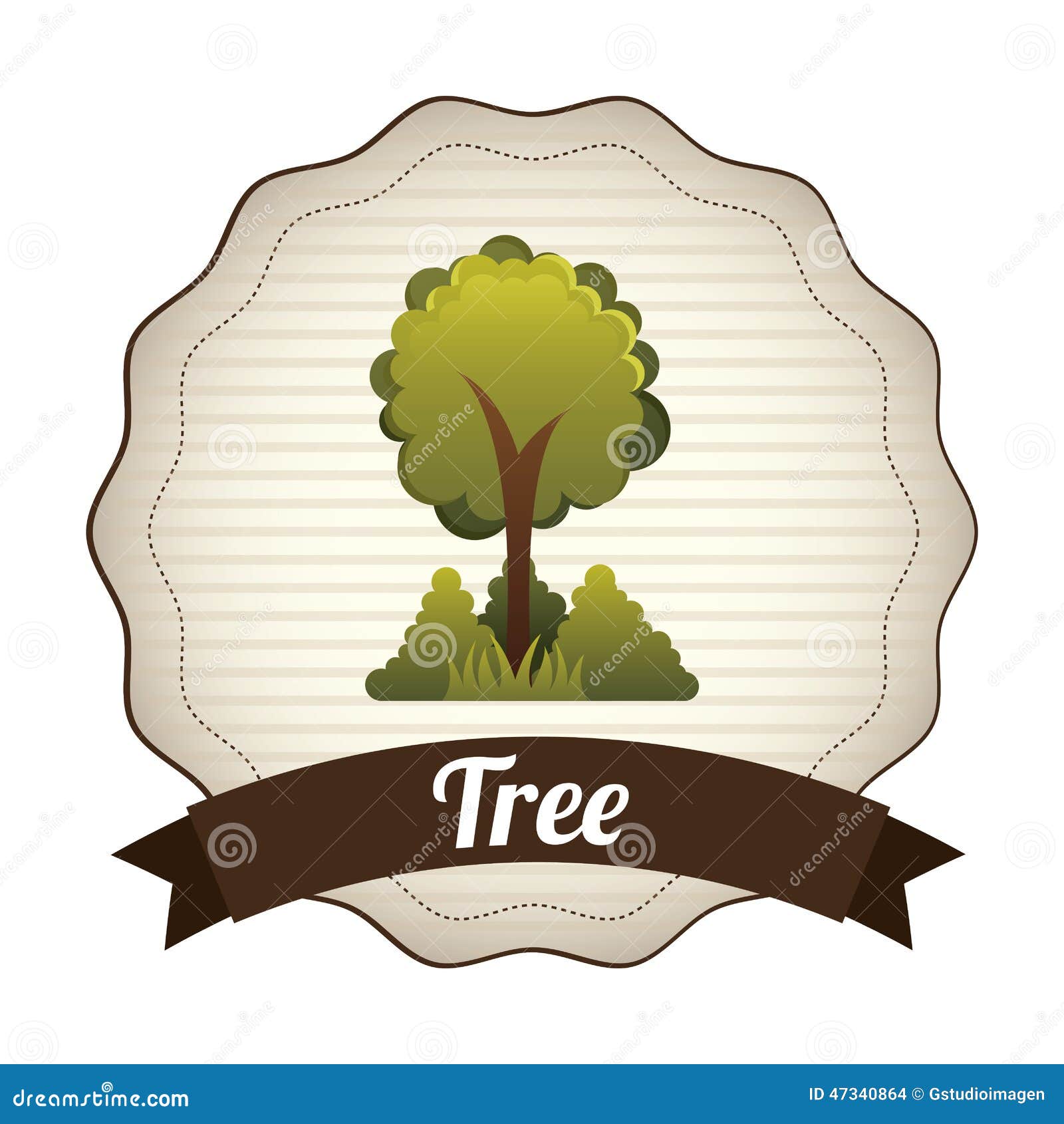 Tree design stock vector. Illustration of packaging, pattern - 47340864