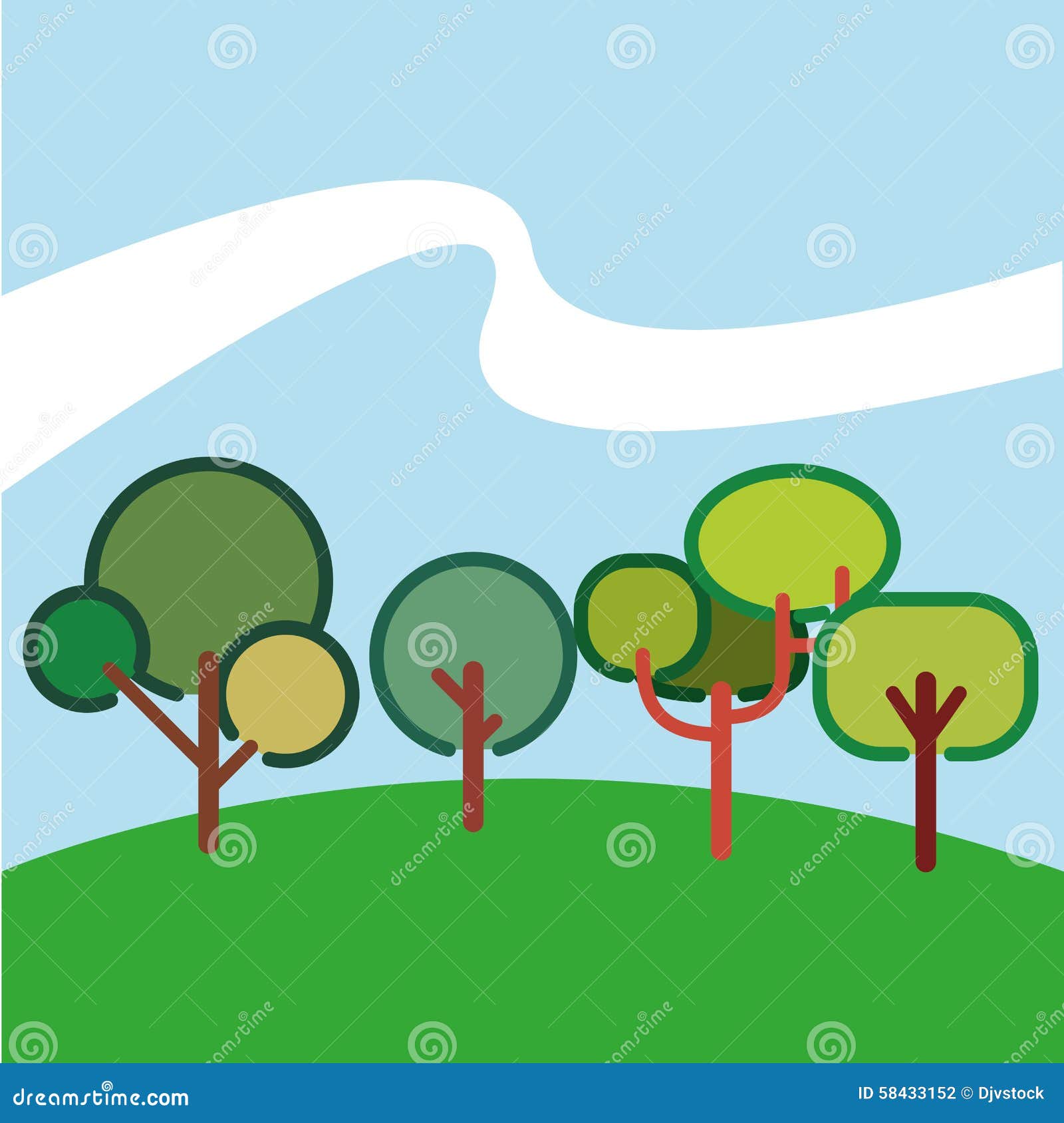 Tree design stock vector. Illustration of growth, landscape - 58433152