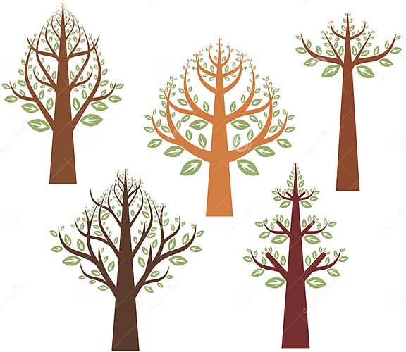 Tree design series stock vector. Illustration of outside - 2372957